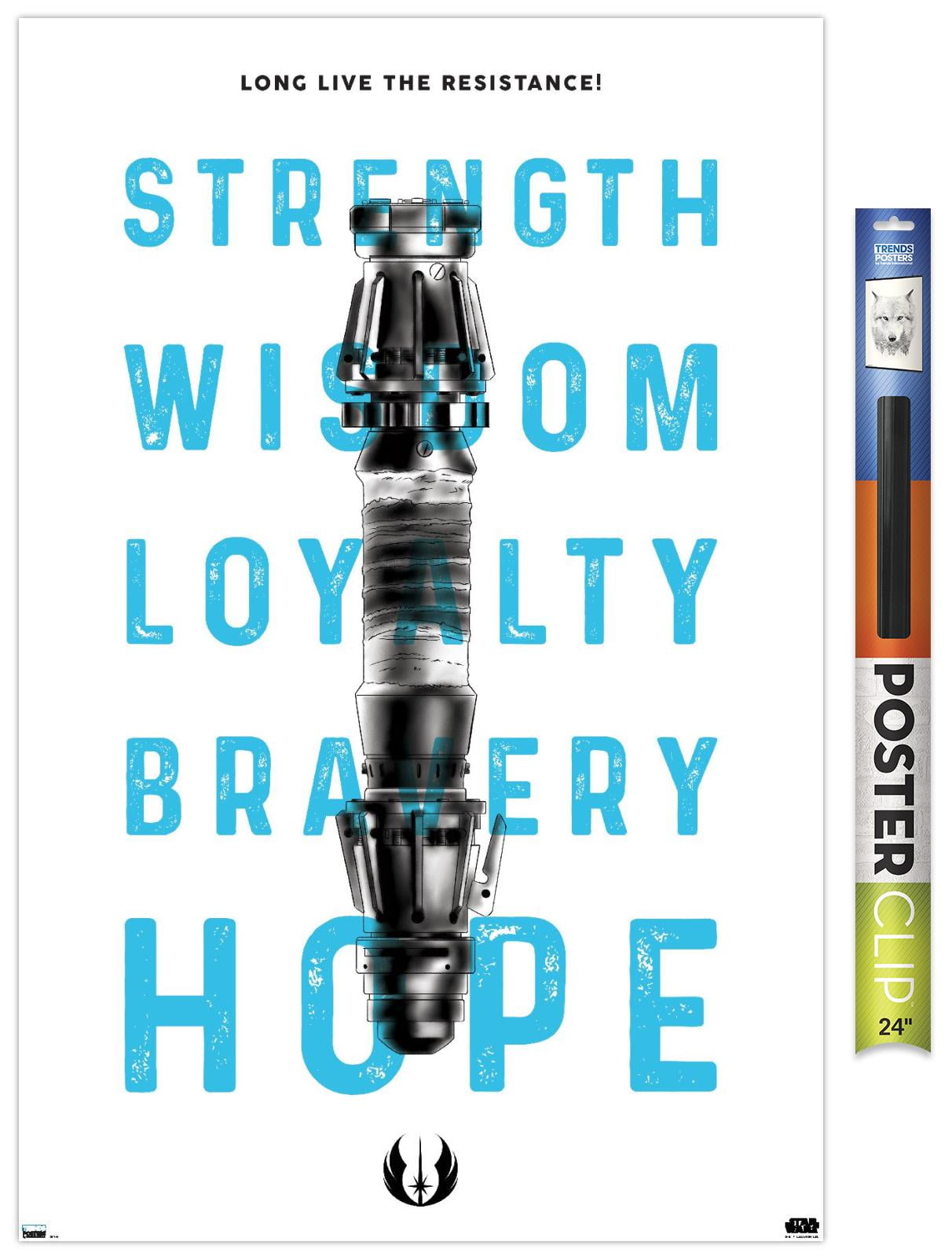 Star Wars: Saga - Lightsaber Text Wall Poster, 22.375" x 34" - Walmart.com