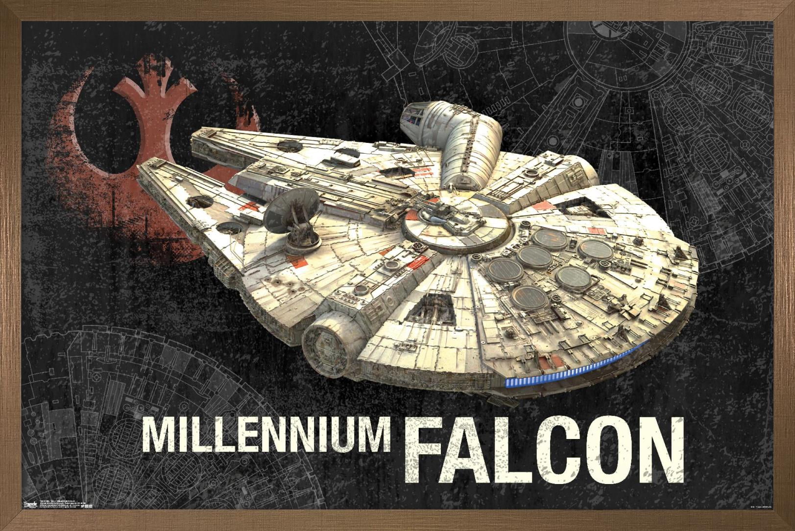 Star Wars: Saga - Millennium Falcon Wall Poster, 14.725" x 22.375 ...