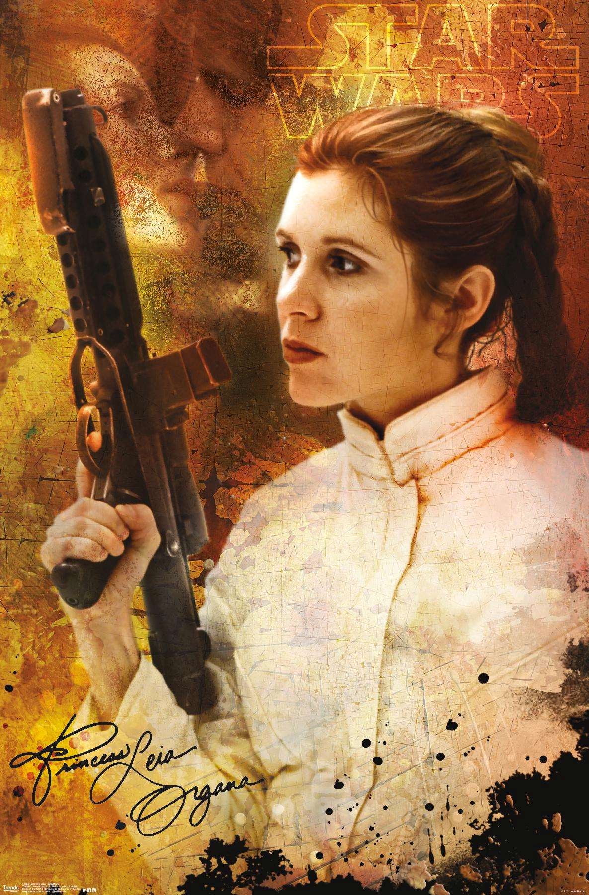 Star Wars: Saga - Princess Leia - Signature Wall Poster, 14.725" x 22. ...