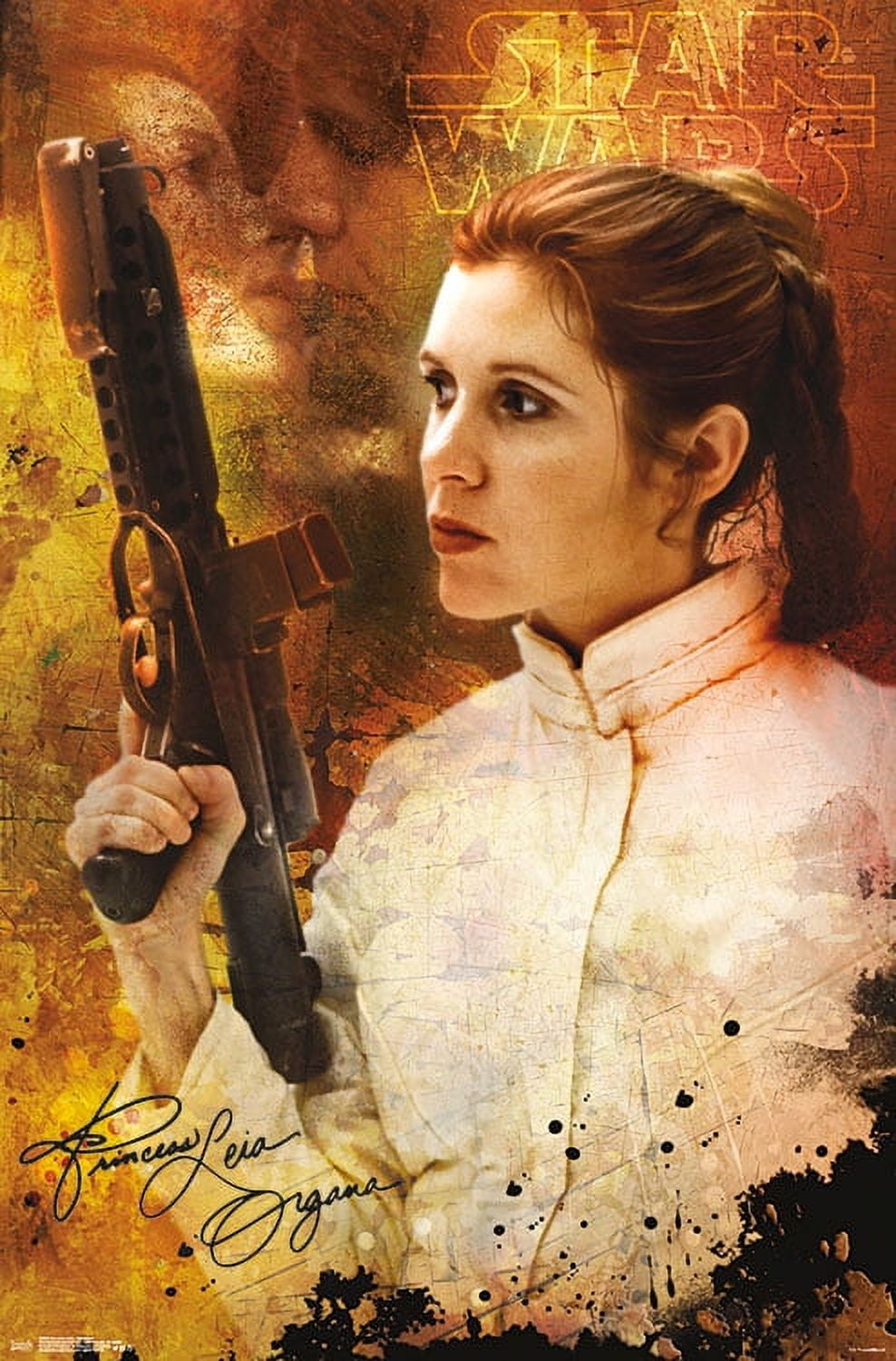 Star Wars: Saga - Princess Leia - Signature Wall Poster, 22.375" x 34 ...