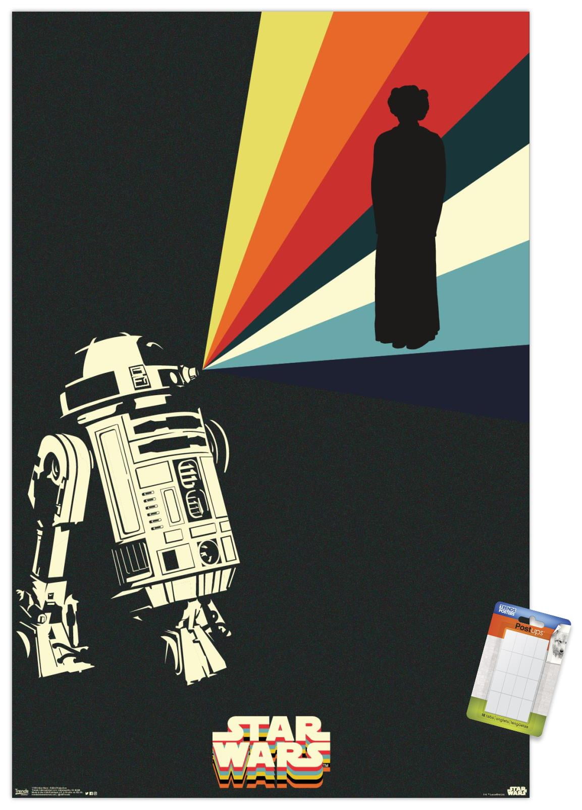 Star Wars: Saga - R2D2 Projection Wall Poster, 14.725" x 22.375 ...