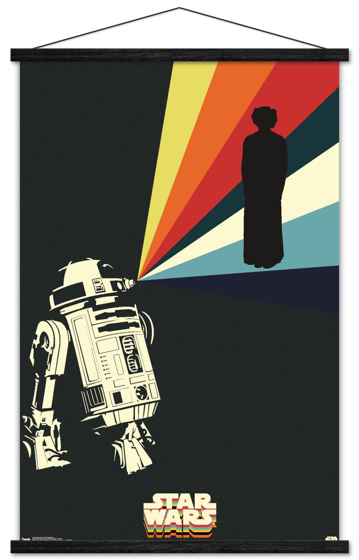 Star Wars: Saga - R2D2 Projection Wall Poster with Magnetic Frame, 22. ...