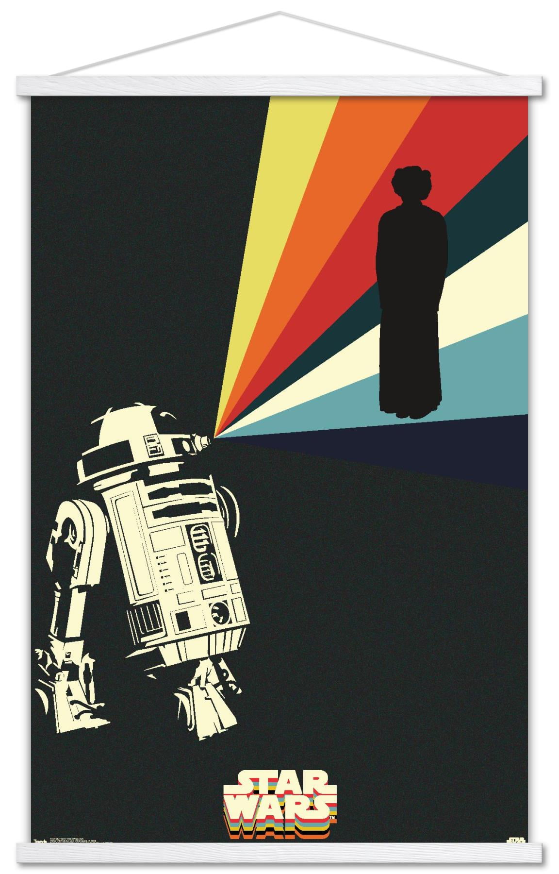 Star Wars: Saga - R2D2 Projection Wall Poster with Magnetic Frame, 22. ...
