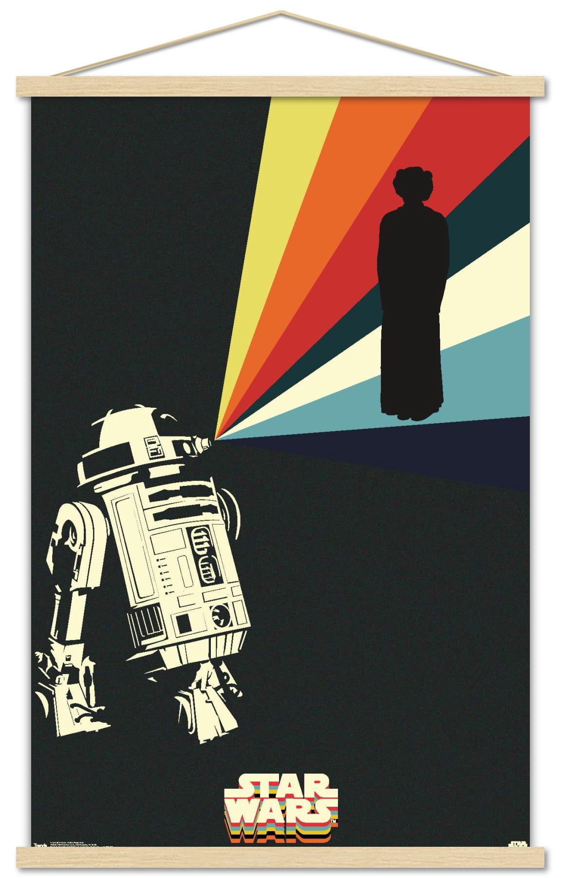 Star Wars: Saga - R2D2 Projection Wall Poster with Magnetic Frame, 22. ...
