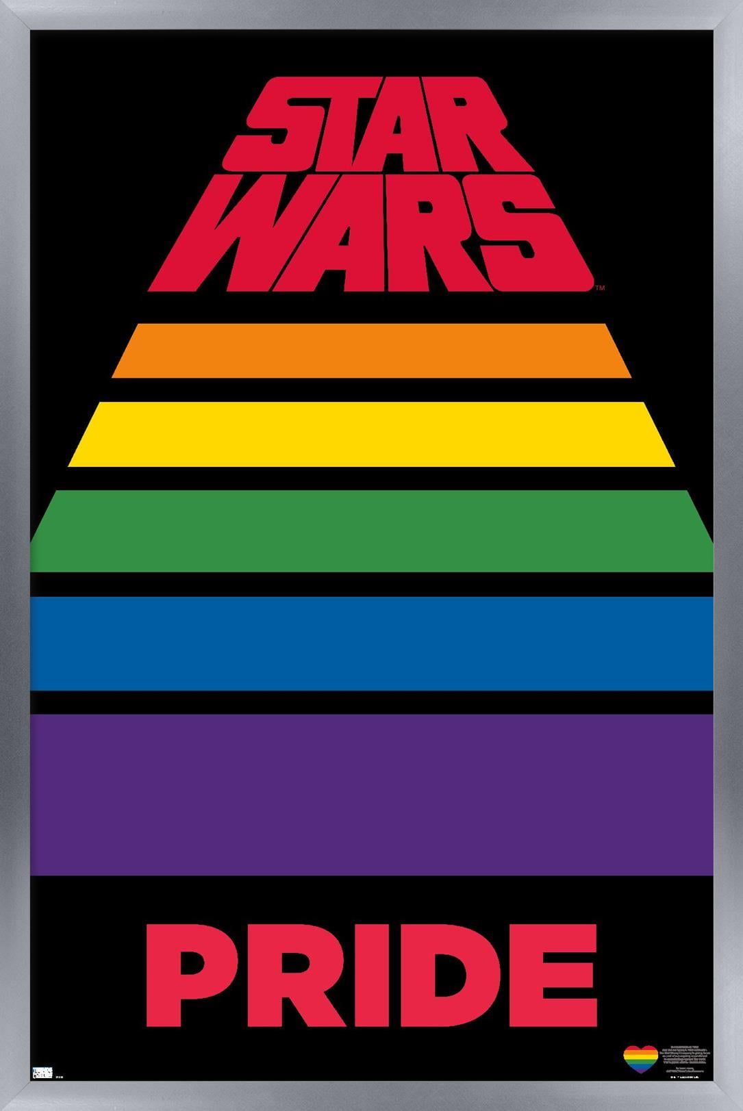 Star Wars: Saga - Scroll Pride Wall Poster, 14.725" x 22.375" Framed ...