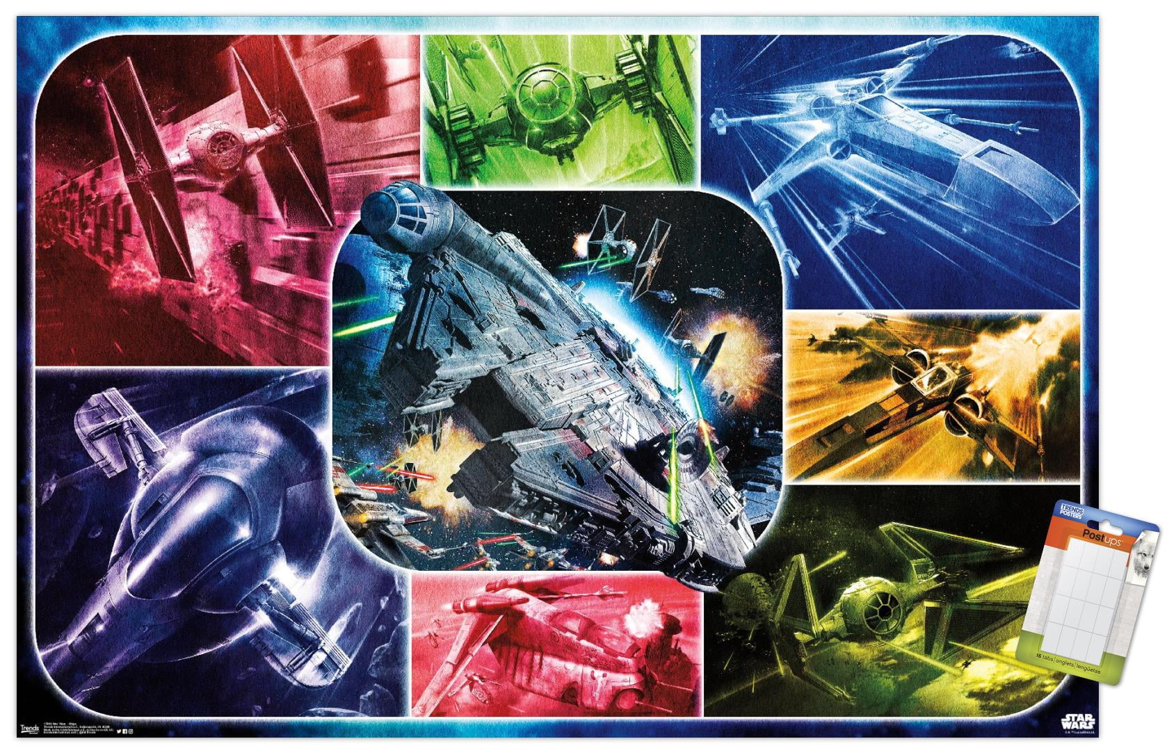 Star Wars: Saga - Ships Wall Poster, 22.375" x 34" - Walmart.com