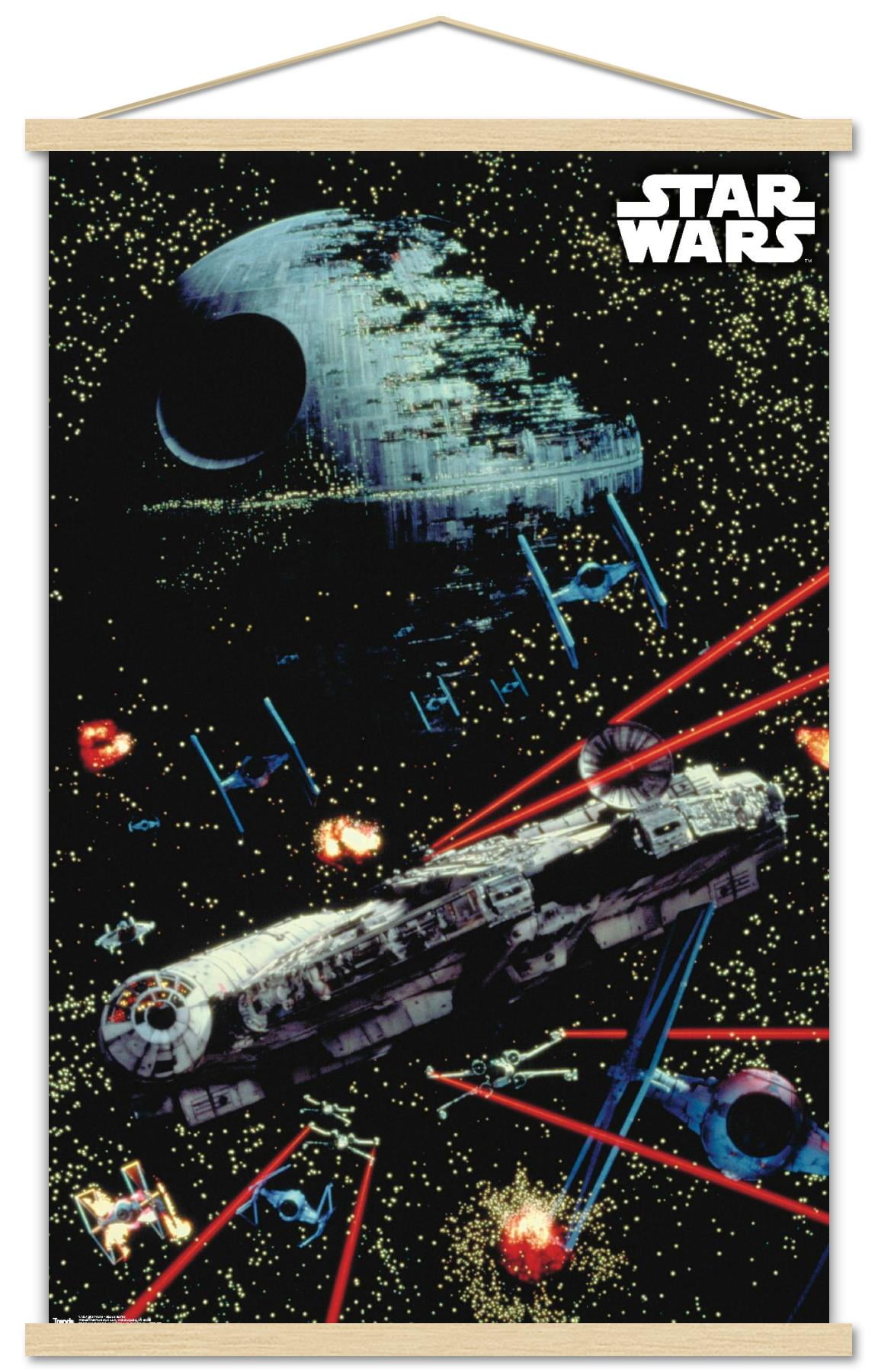 Star Wars: Saga - Space Battle Wall Poster with Magnetic Frame, 22.375 ...