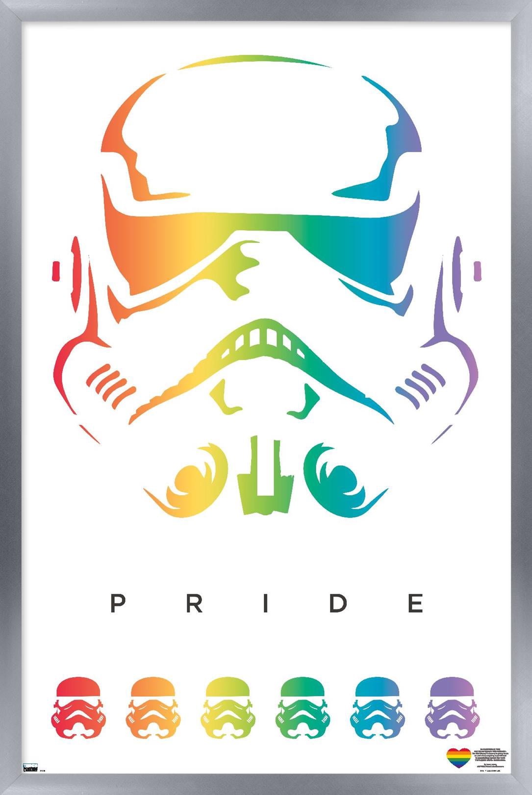 Star Wars: Saga - Stormtrooper Pride Wall Poster, 14.725" x 22.375 ...