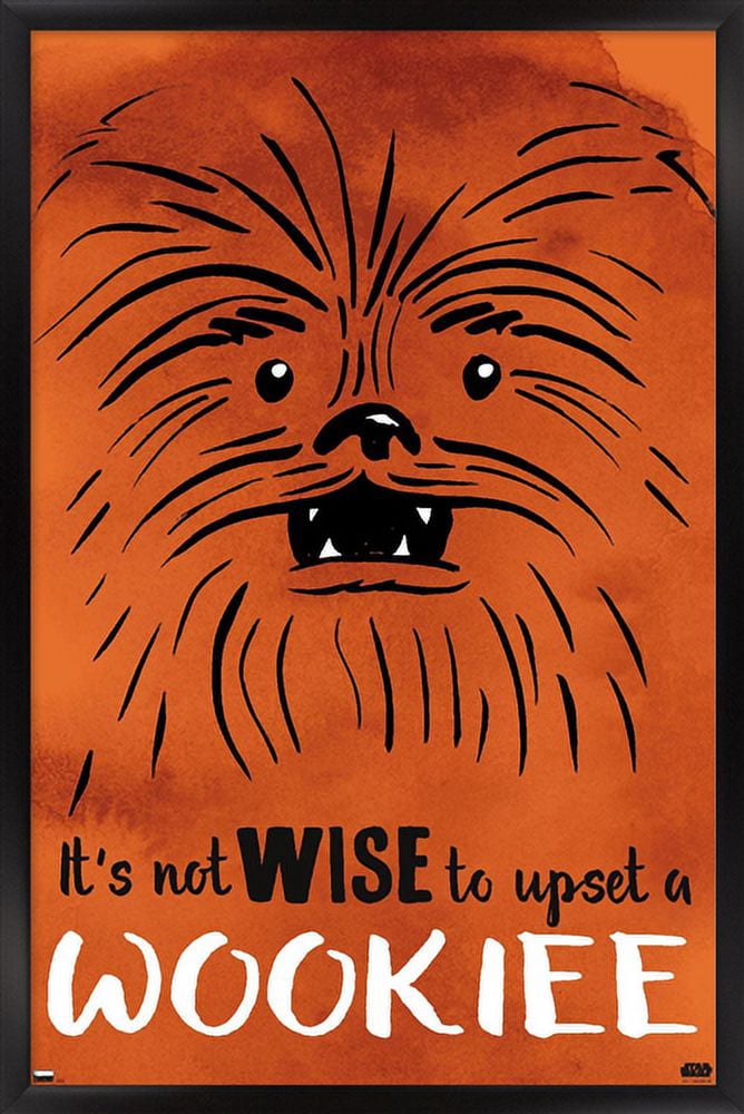 Star Wars: Saga - Upset A Wookiee Wall Poster, 22.375" x 34", Framed ...
