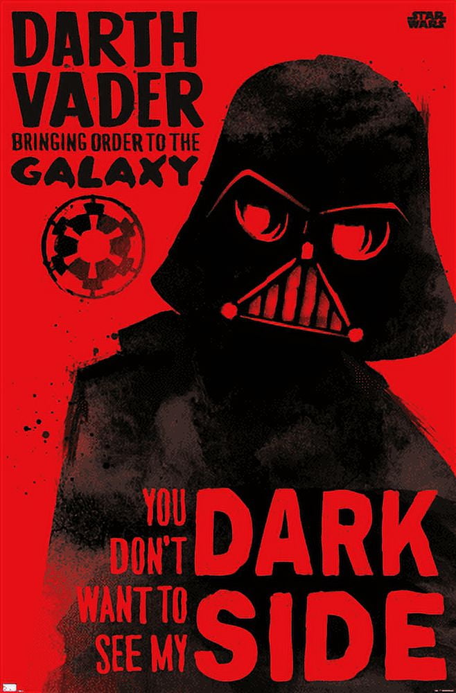 Star Wars: Saga - Vader Dark Side Wall Poster, 14.725" x 22.375 ...