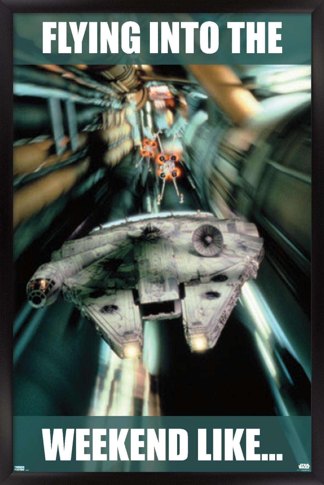 Star Wars: Saga - Weekend Wall Poster, 14.725" x 22.375", Framed ...