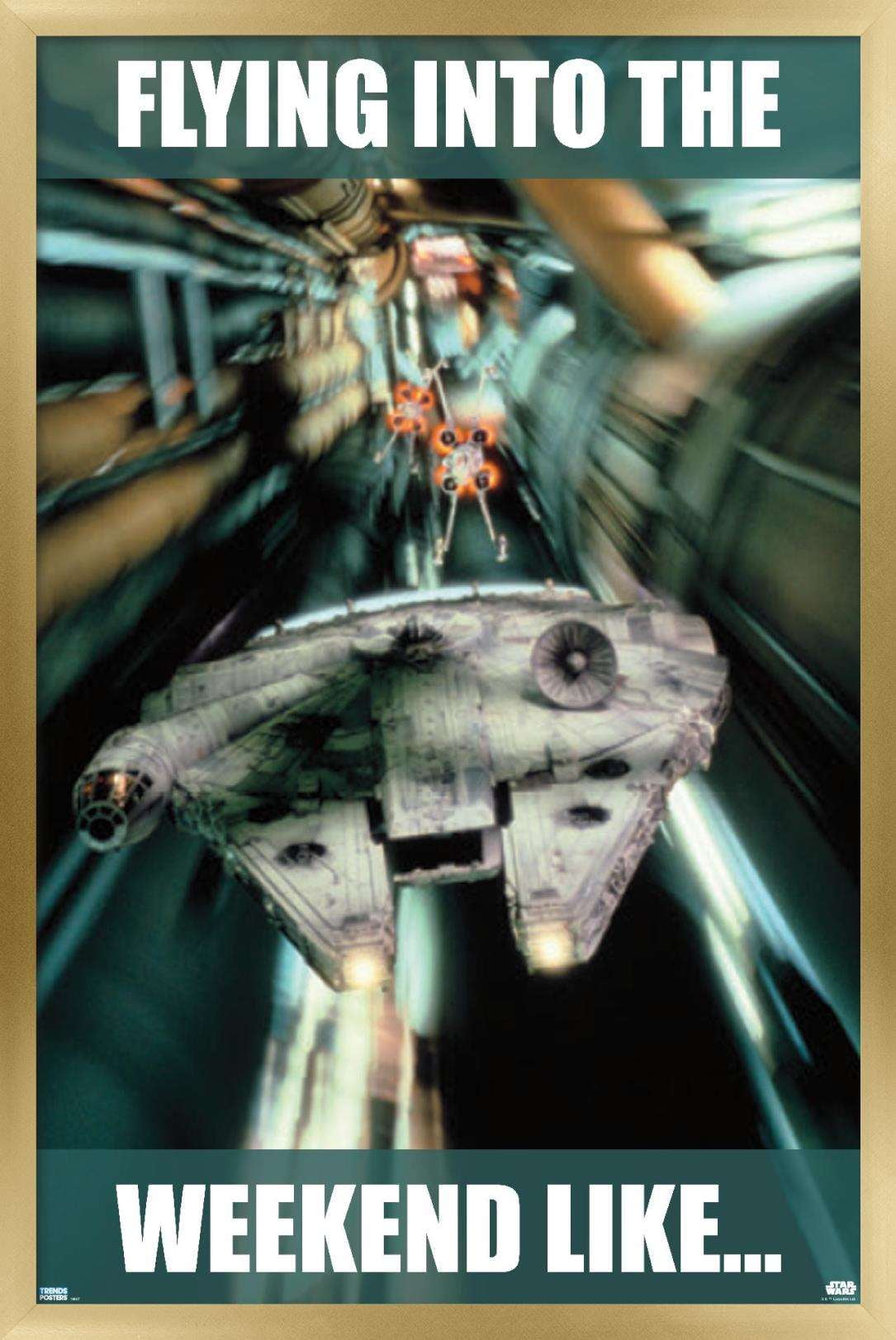 Star Wars: Saga - Weekend Wall Poster, 22.375" x 34", Framed - Walmart.com