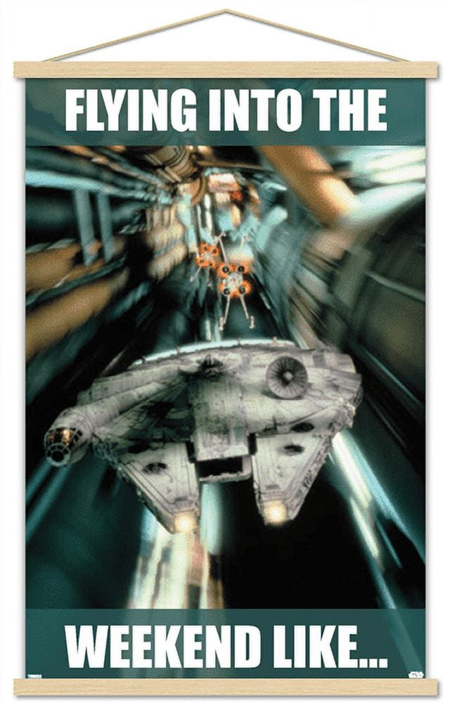 Star Wars: Saga - Weekend Wall Poster with Wooden Magnetic Frame, 22. ...