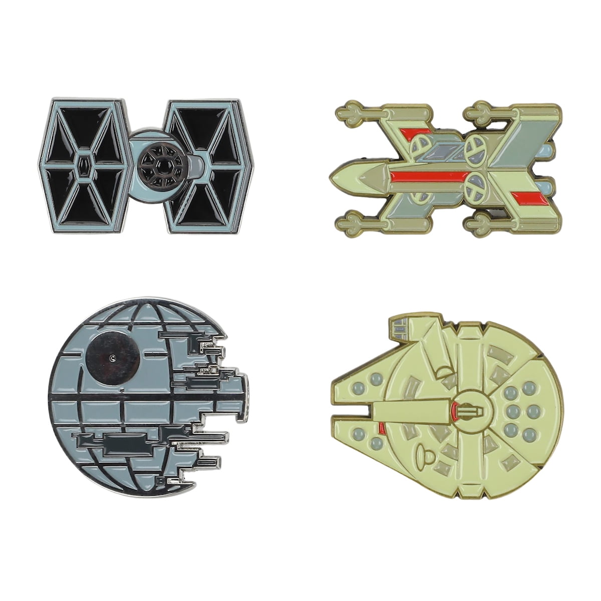 Star Wars Set of 4 Enamel Pins - Walmart.com