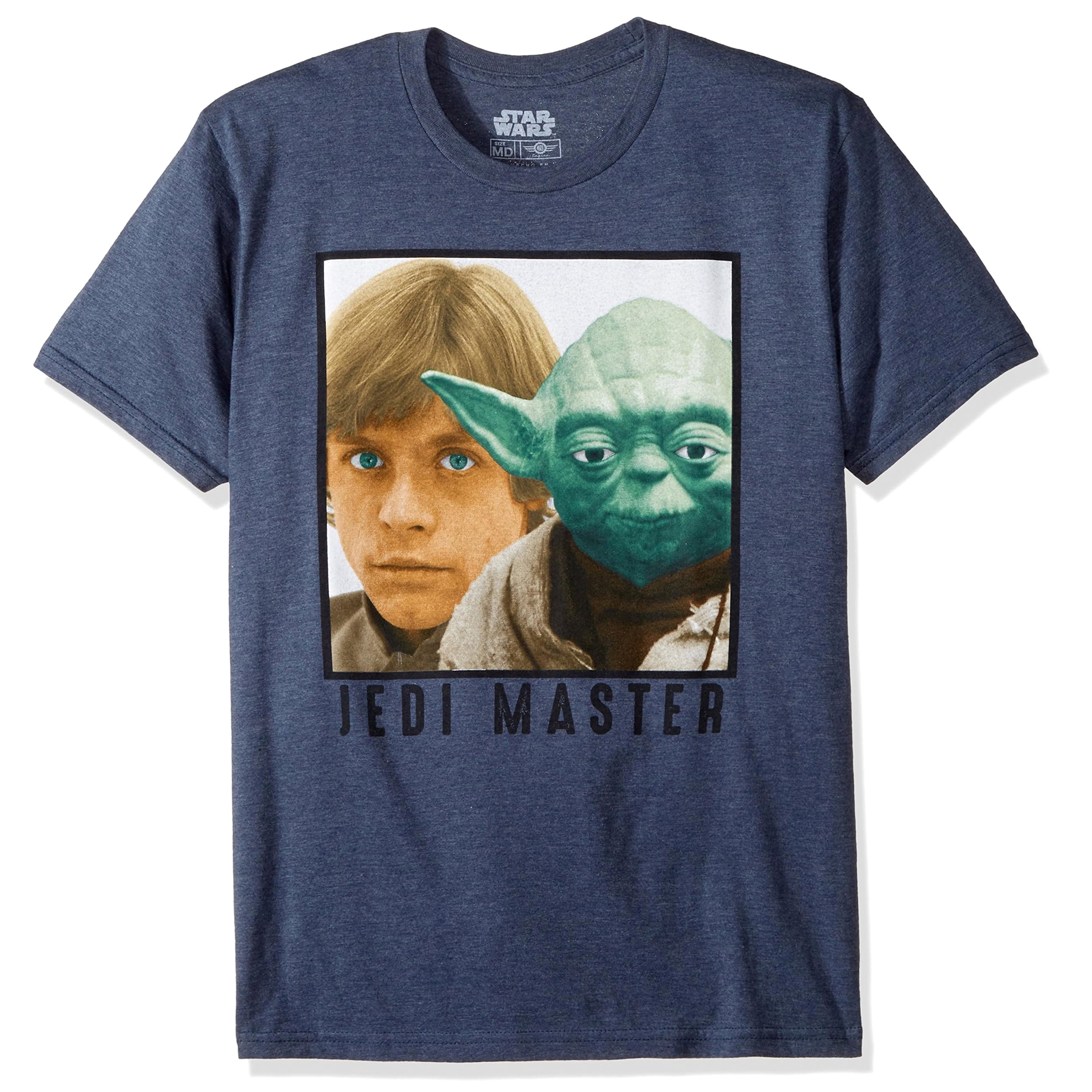 Star Wars Shirt Men's Yoda Luke Skywalker Jedi Master Short Sleeve T ...