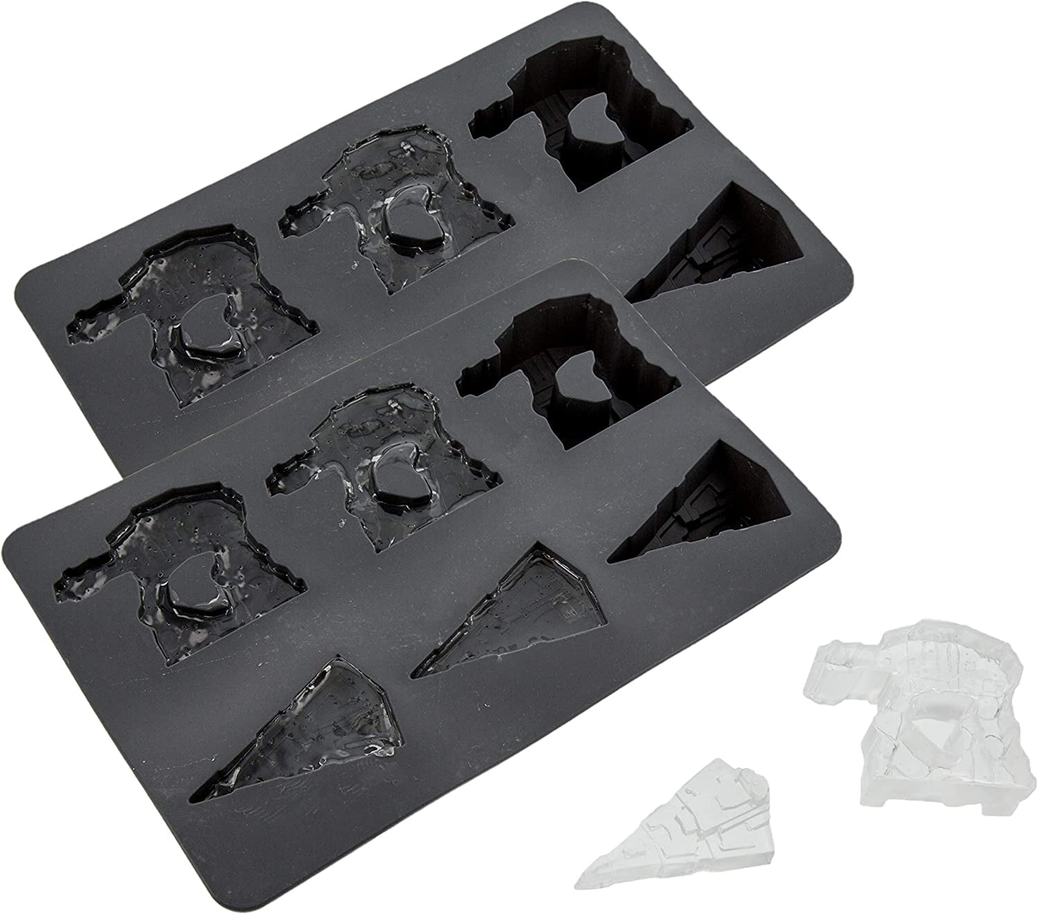 Star Wars Silicone Ice Cube Trays, 2-Pack - Imperial Walker & Star ...