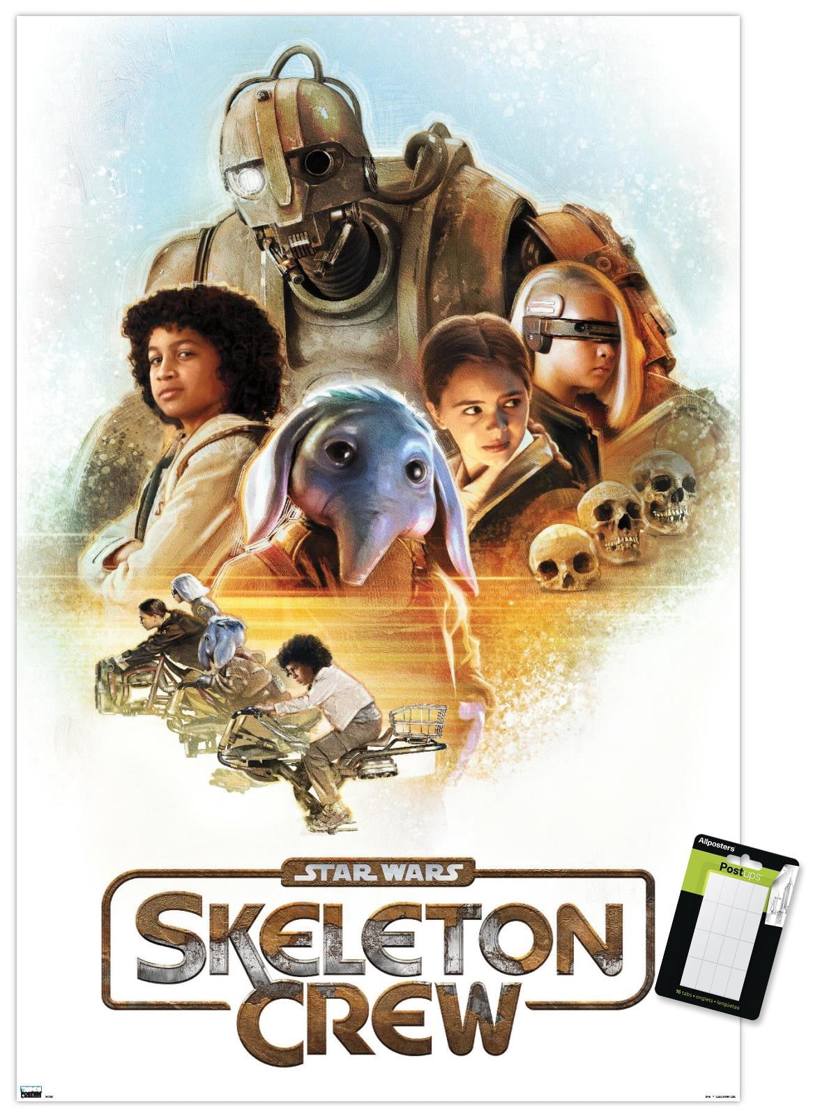 Star Wars: Skeleton Crew - Crew Wall Poster, 14.725" x 22.375 ...