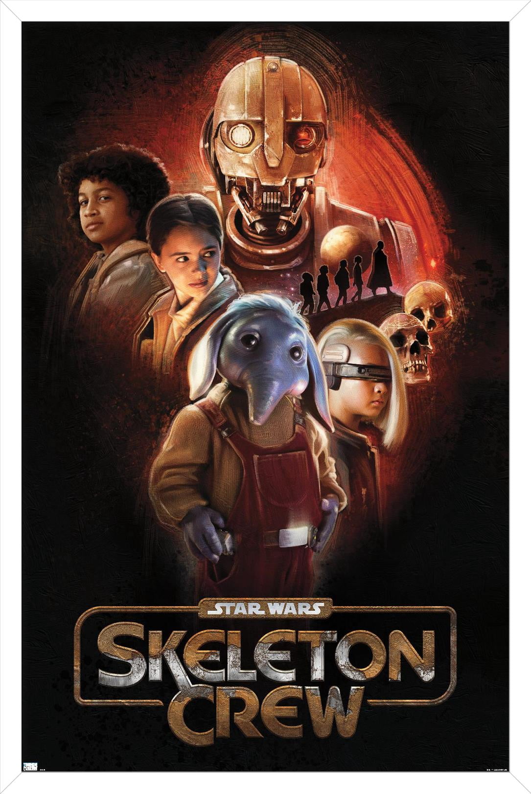 Star Wars: Skeleton Crew - Group Wall Poster, 22.375" x 34" Framed ...