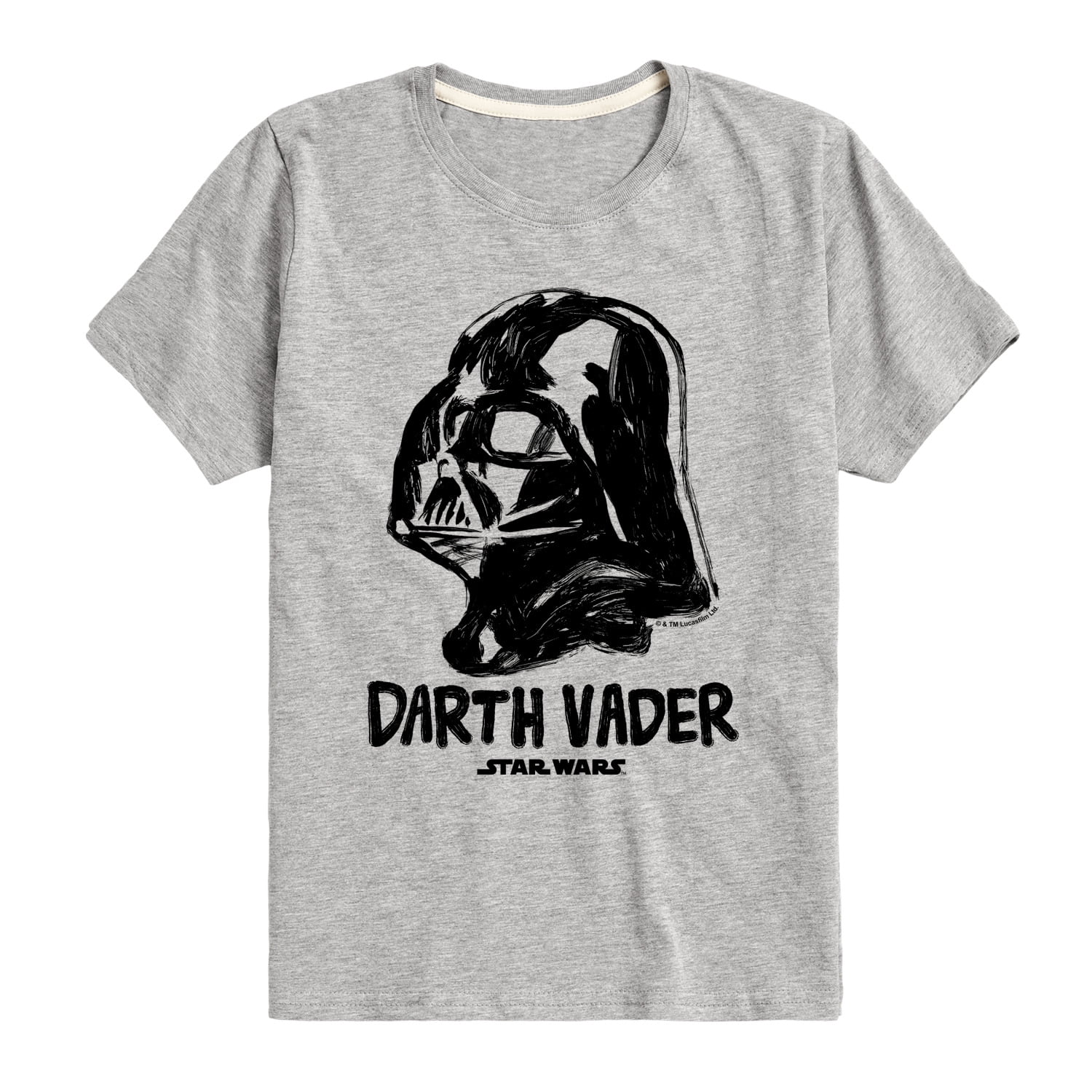 Star Wars - Sketch Darth Vader - Toddler And Youth Short Sleeve Tee ...