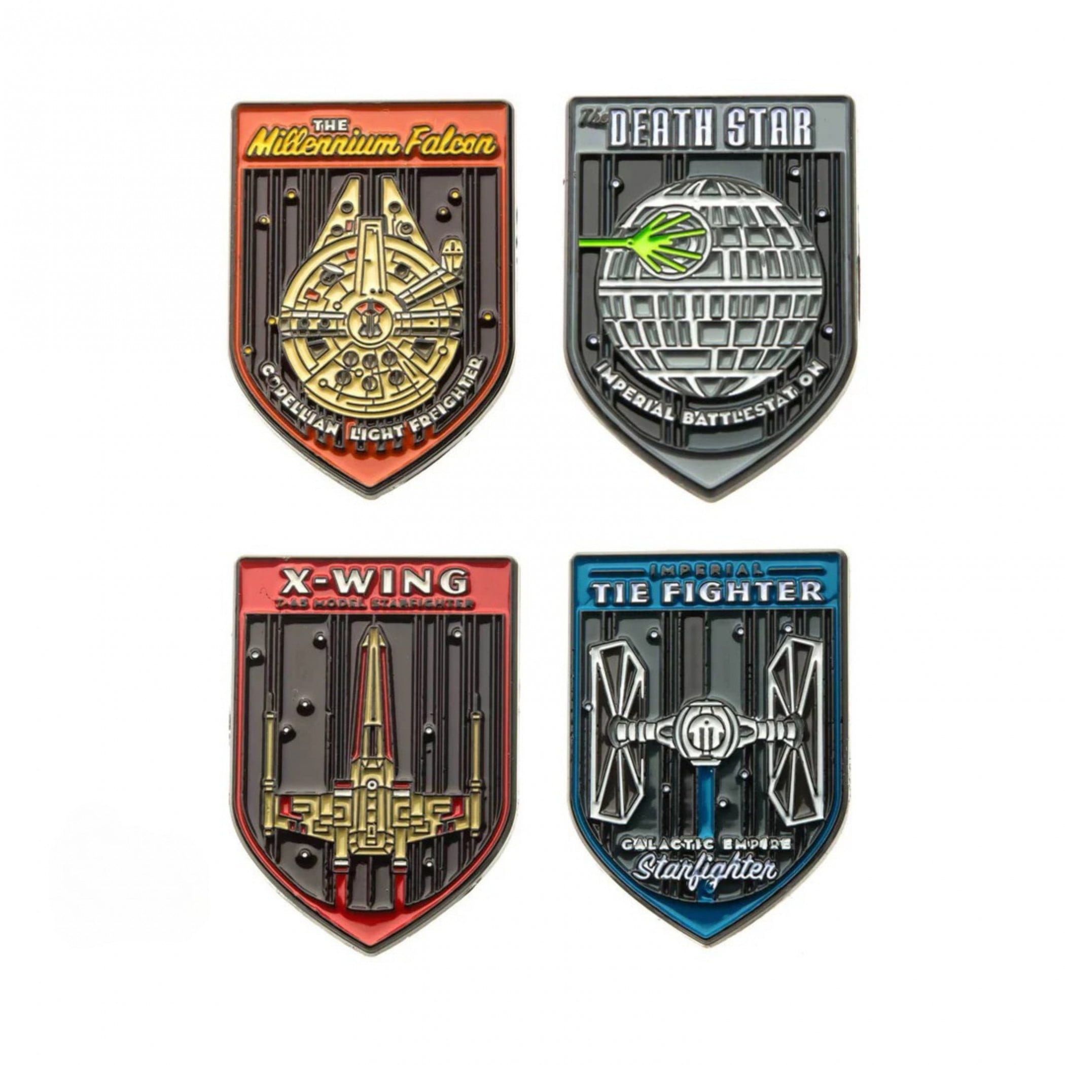 Star Wars Vehicles 4-Piece Lapel Pin Set - Walmart.com