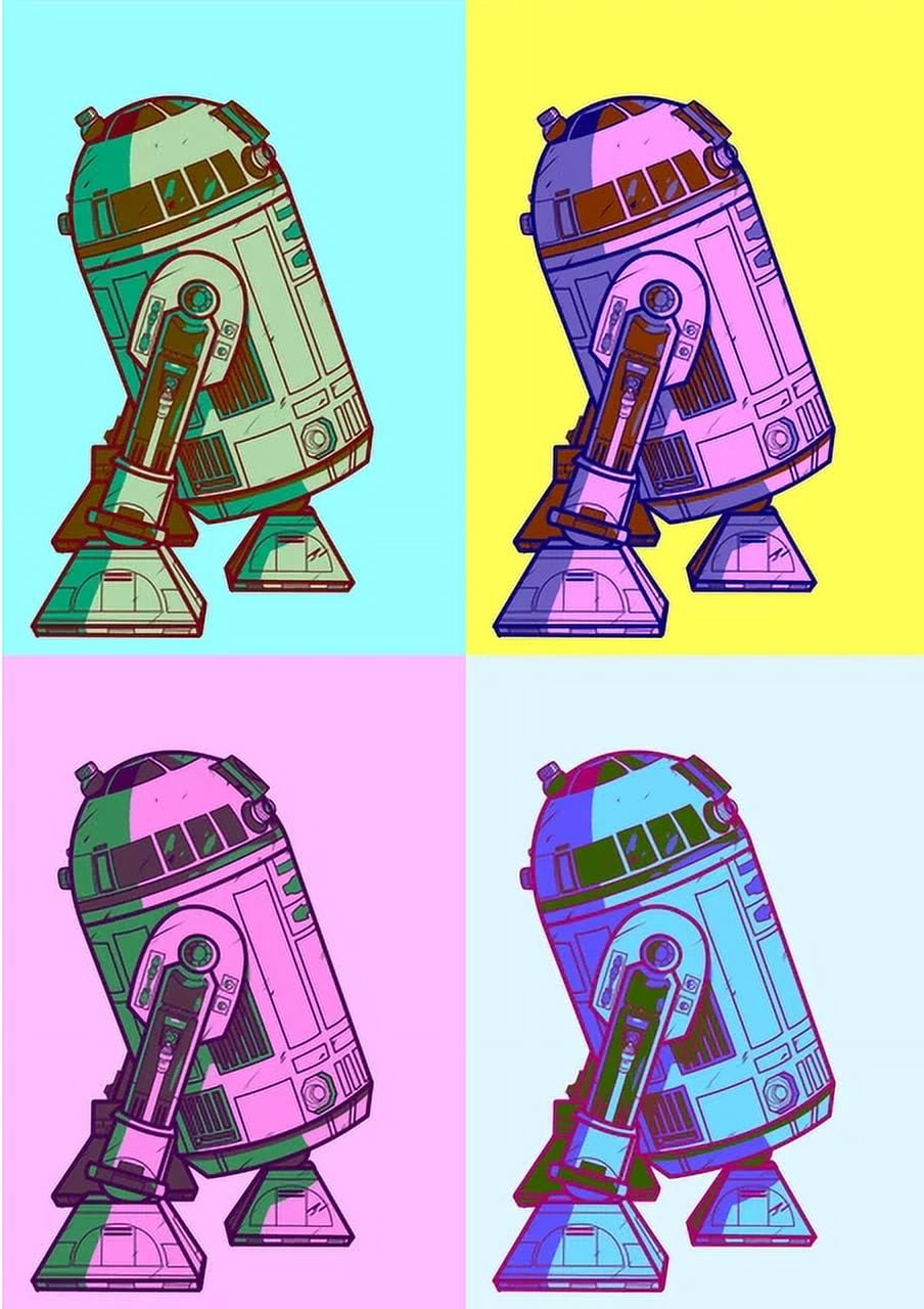 Star Wars Sticker R2D2 Andy Warhol Phone Decal Water Bottle Stickers ...