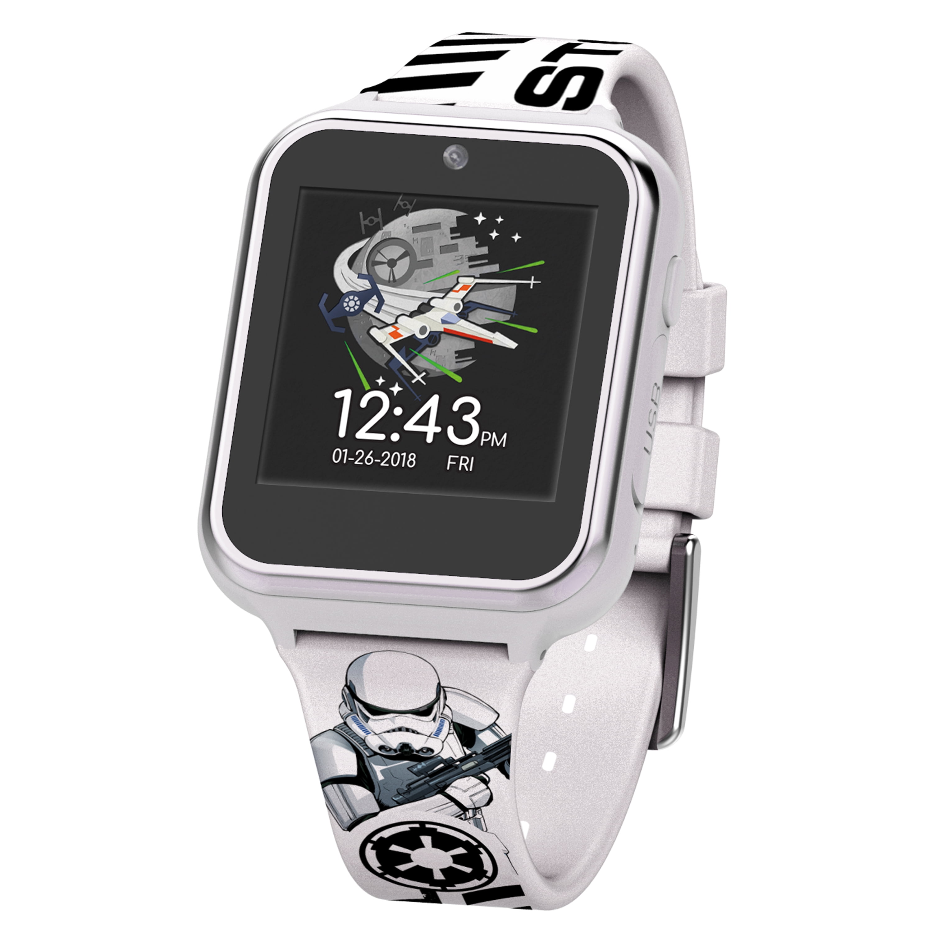 Star Wars Storm Troopers Unisex Child iTime Interactive Smartwatch 40mm ...