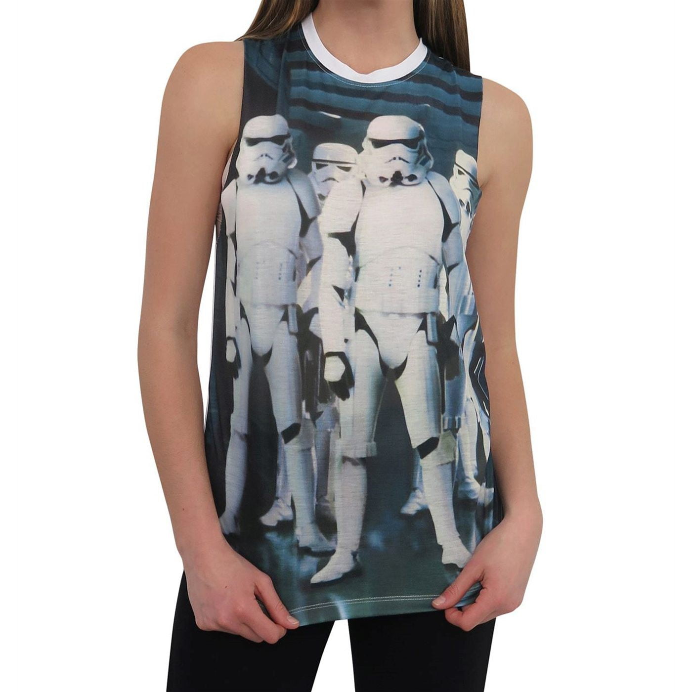 Star Wars Stormtrooper Group Juniors Muscle Tank Top - Walmart.com
