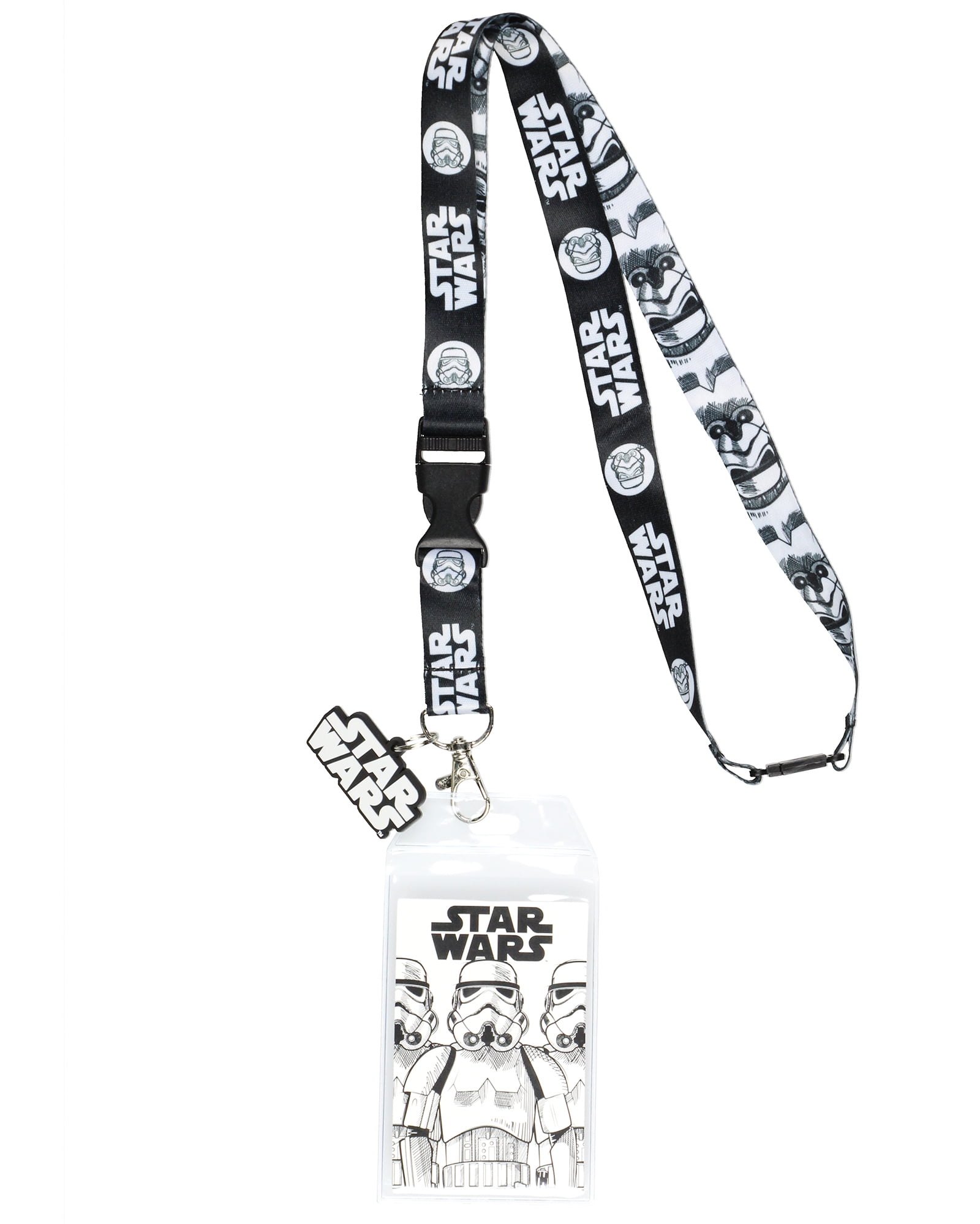 Bioworld Star Wars ID Badge Holder Lanyard | Breakaway Women Men Lanyard For Keys Wallets Phones ...