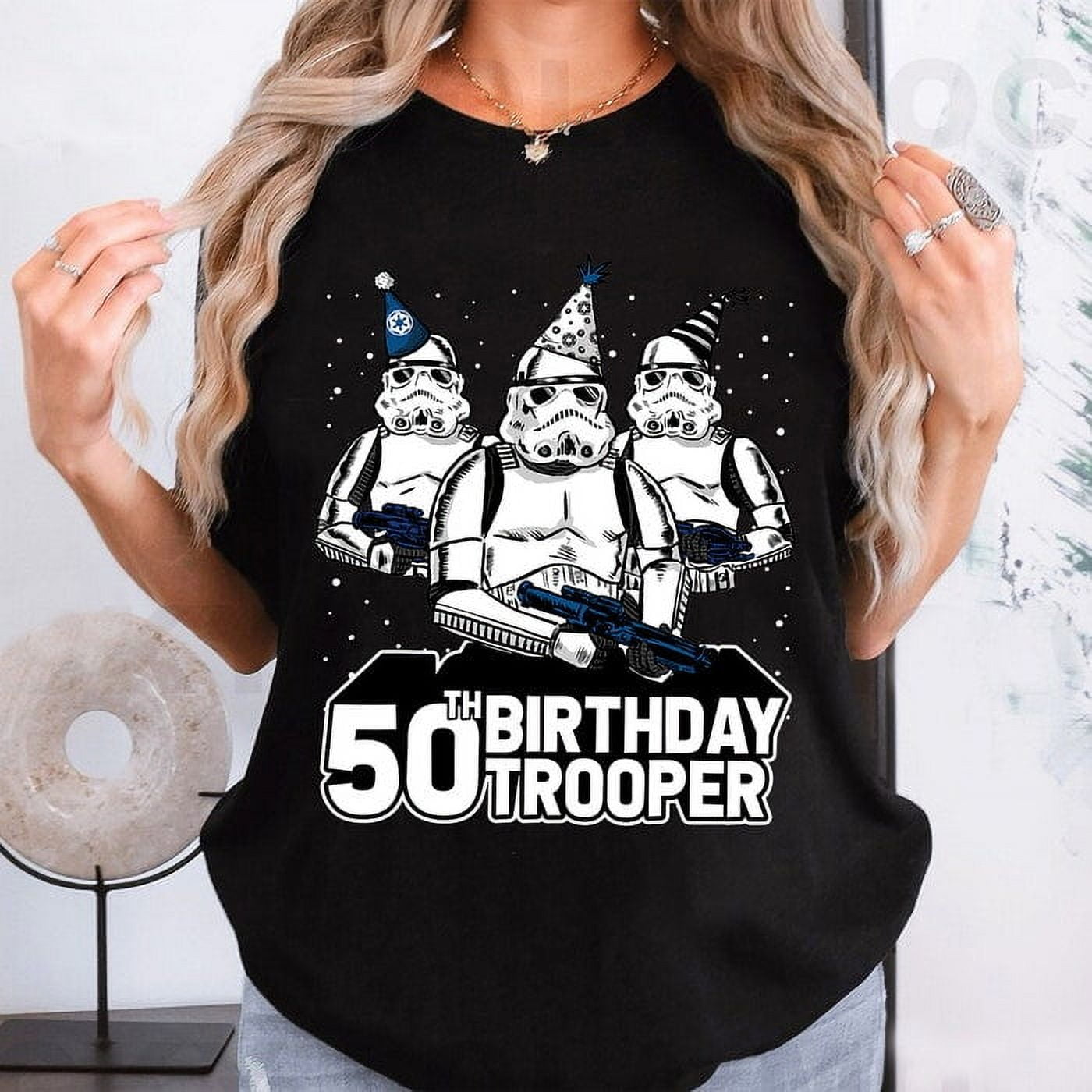 Star Wars Stormtrooper Party Hats Trio 50th Birthday Trooper T-Shirt ...