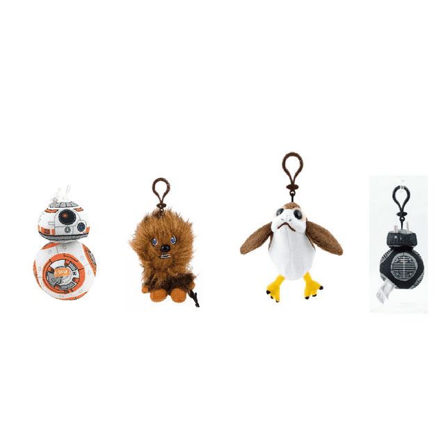 Star Wars Talking 4 ClipOn Plush Set - Licensed - 4 Tall - Walmart.com