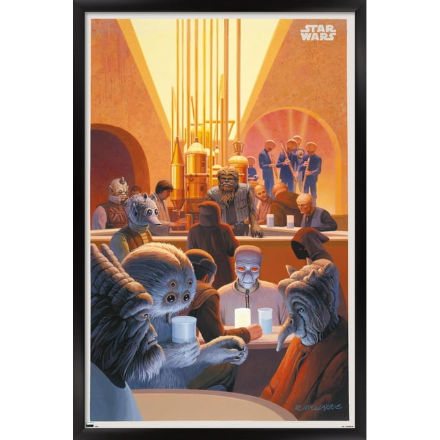 Star Wars: Tatooine - Cantina Wall Poster, 14.725" x 22.375" Framed ...
