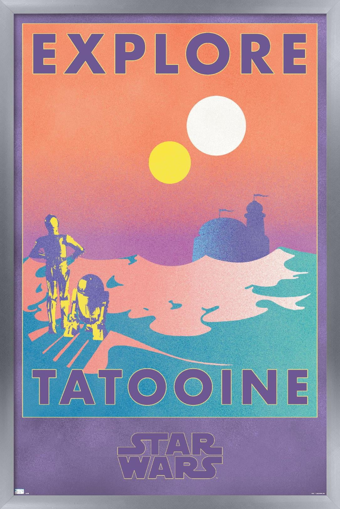 Star Wars Tatooine Explore Tatooine Wall Poster 22 375 X 34