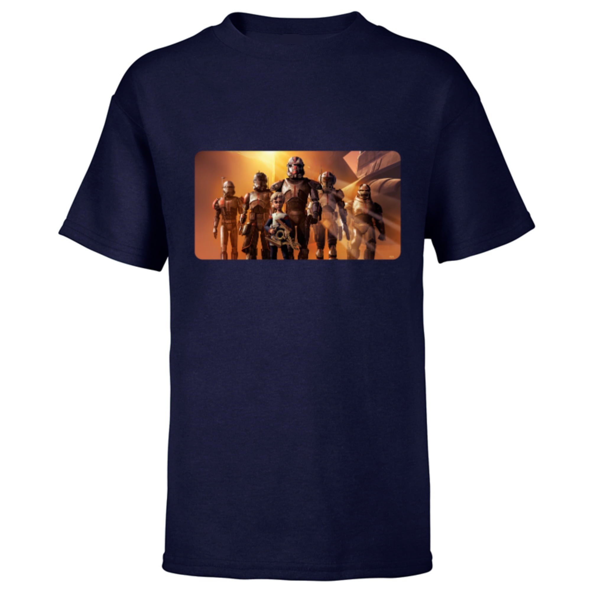 Star Wars The Bad Batch Clone Force 99 Team Sunset Lighting - Short Sleeve T-Shirt for Kids ...