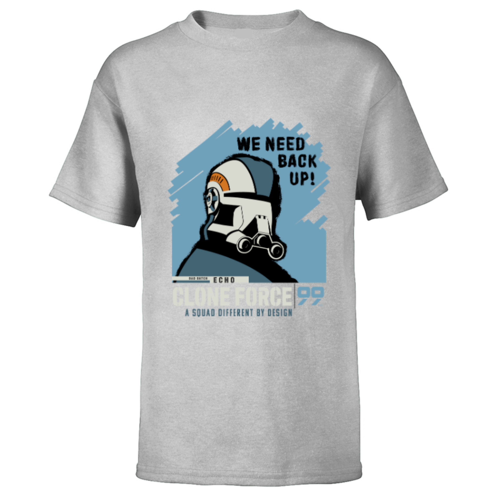 Star Wars The Bad Batch Echo Quote “We Need Back Up!” - Short Sleeve T-Shirt for Kids ...