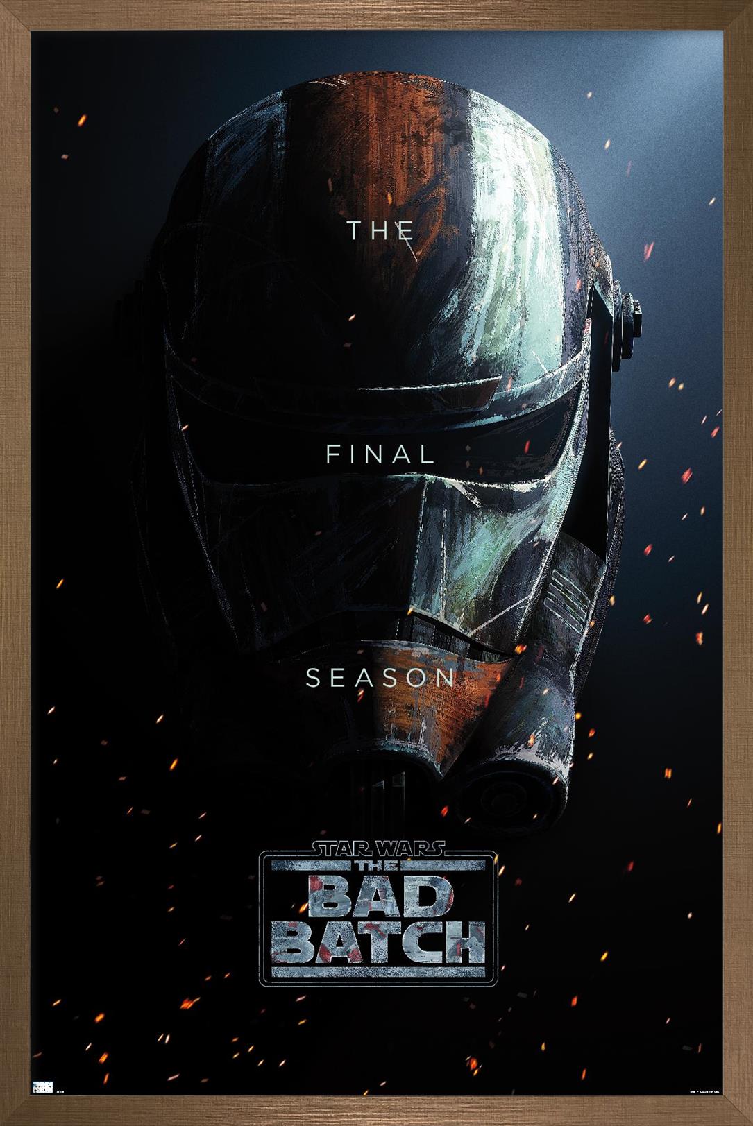 Star Wars: The Bad Batch - Final Season Helmet One Sheet Wall Poster ...