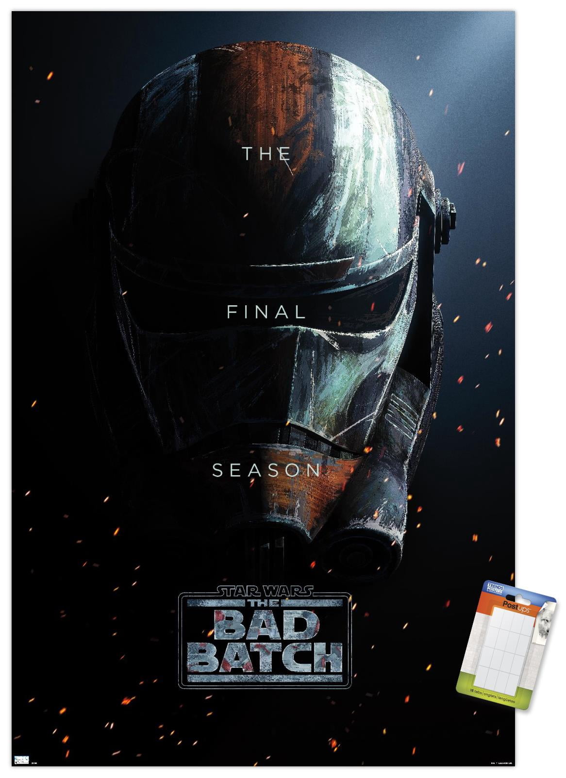 Star Wars: The Bad Batch - Final Season Helmet One Sheet Wall Poster ...