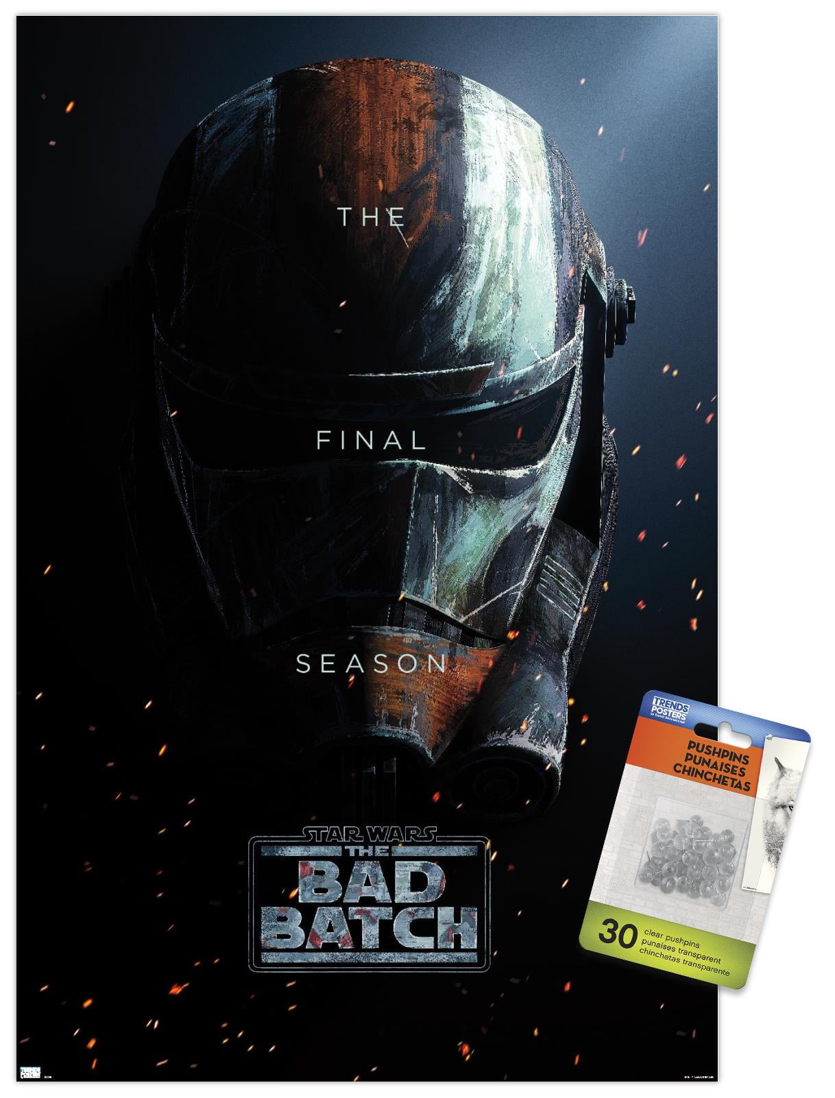 Star Wars: The Bad Batch - Final Season Helmet One Sheet Wall Poster ...