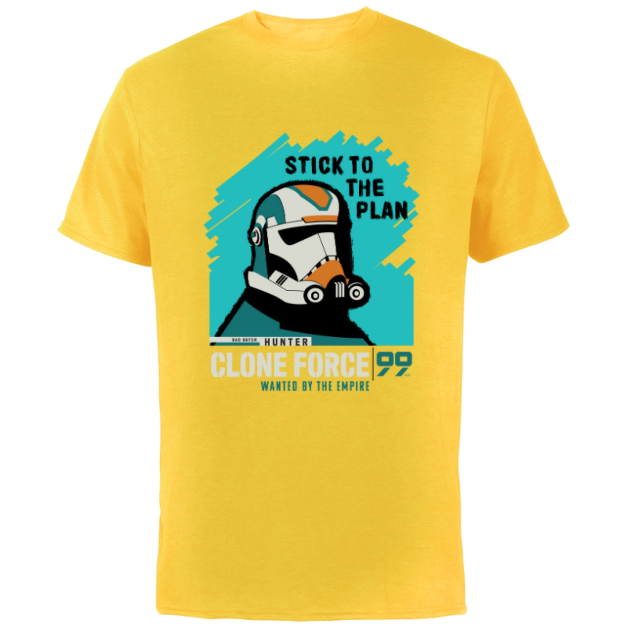 Star Wars The Bad Batch Hunter Quote “Stick to the Plan” - Short Sleeve ...