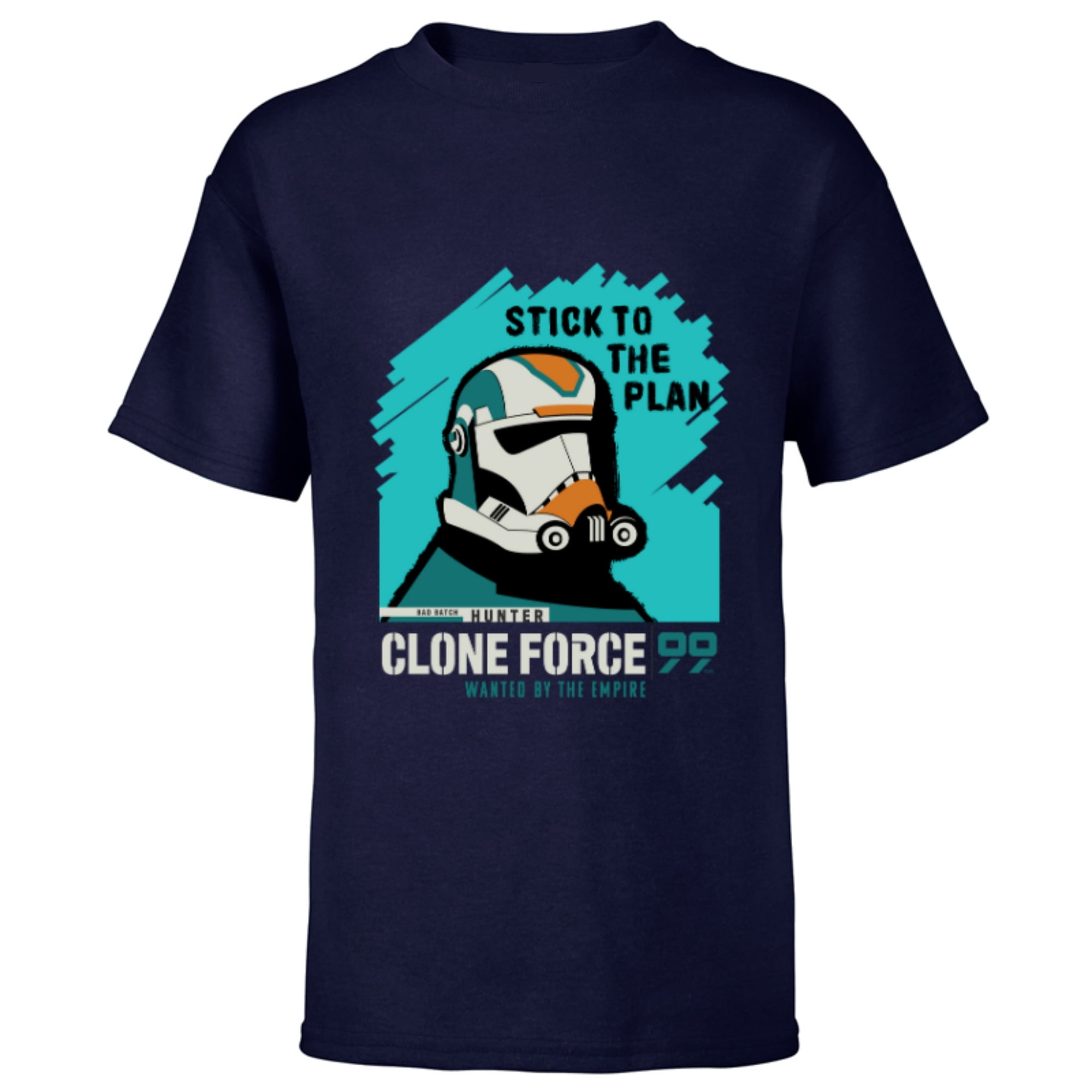Star Wars The Bad Batch Hunter Quote “Stick to the Plan” - Short Sleeve ...