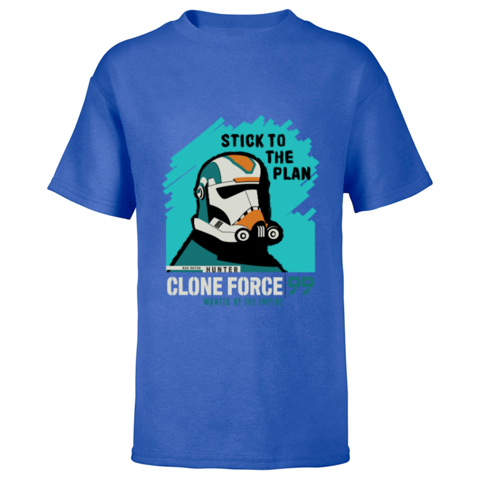 Star Wars The Bad Batch Hunter Quote “Stick to the Plan” - Short Sleeve ...