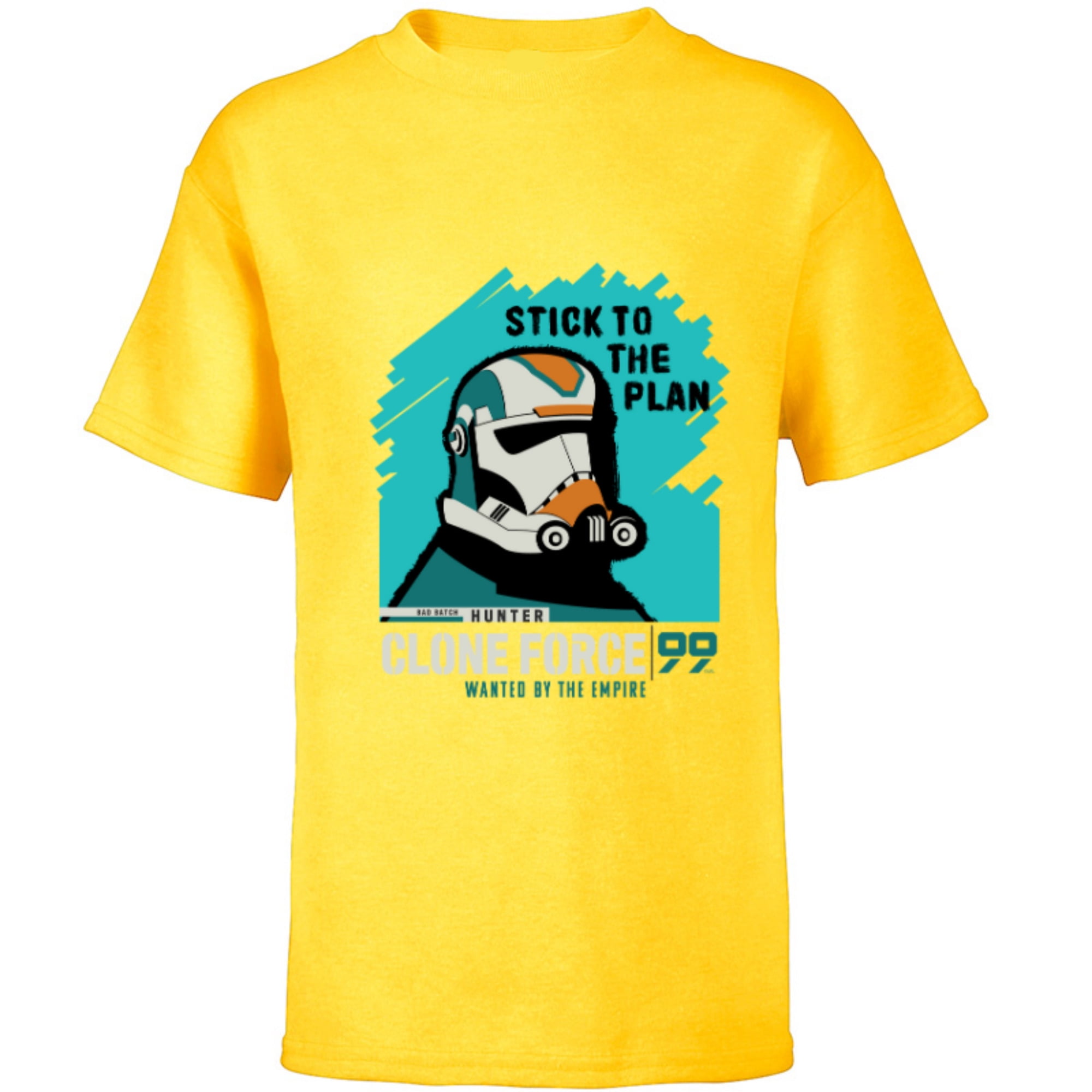 Star Wars The Bad Batch Hunter Quote “Stick to the Plan” - Short Sleeve ...