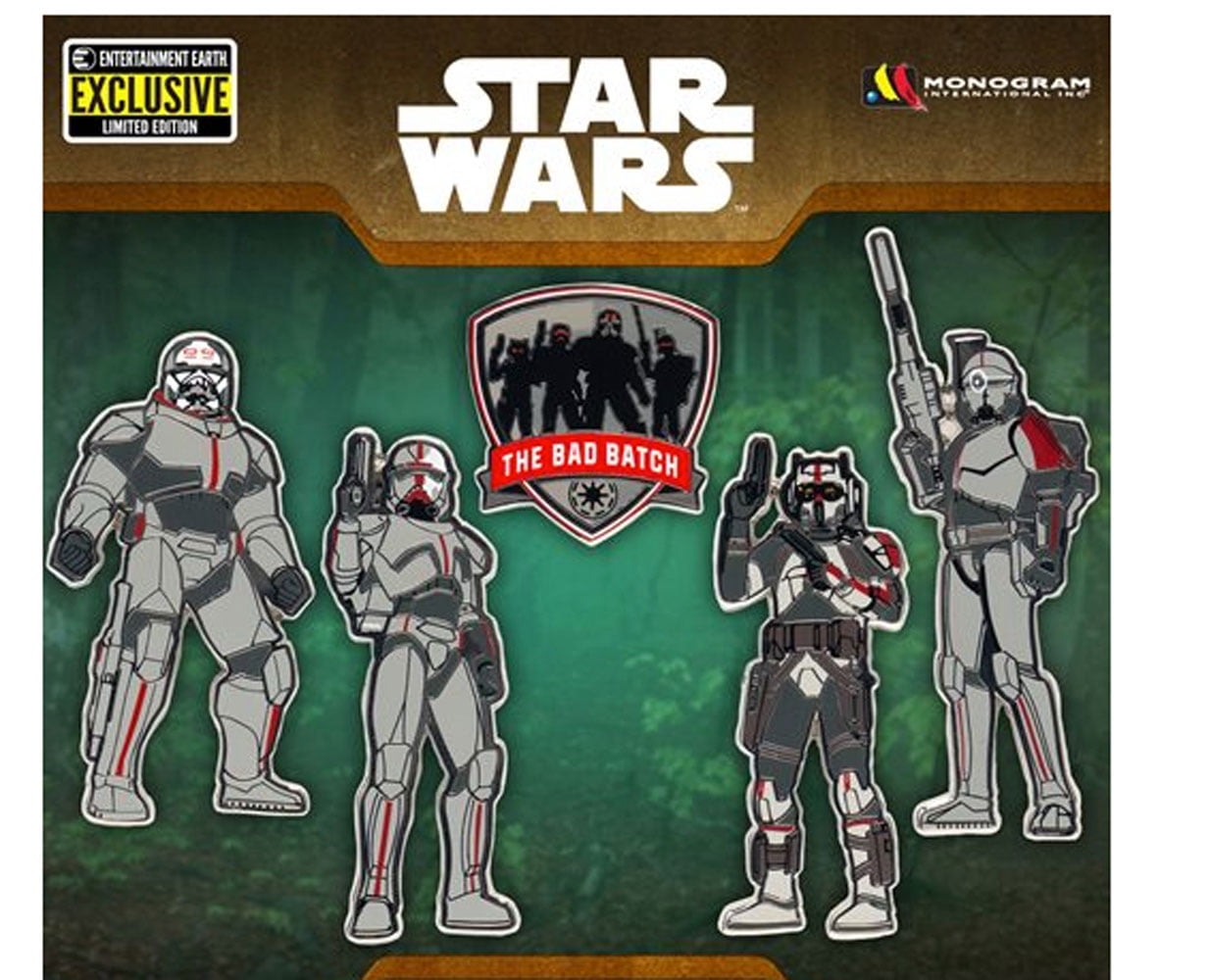 Star Wars: The Bad Batch Limited Edition Enamel Pin 5-Pack ...