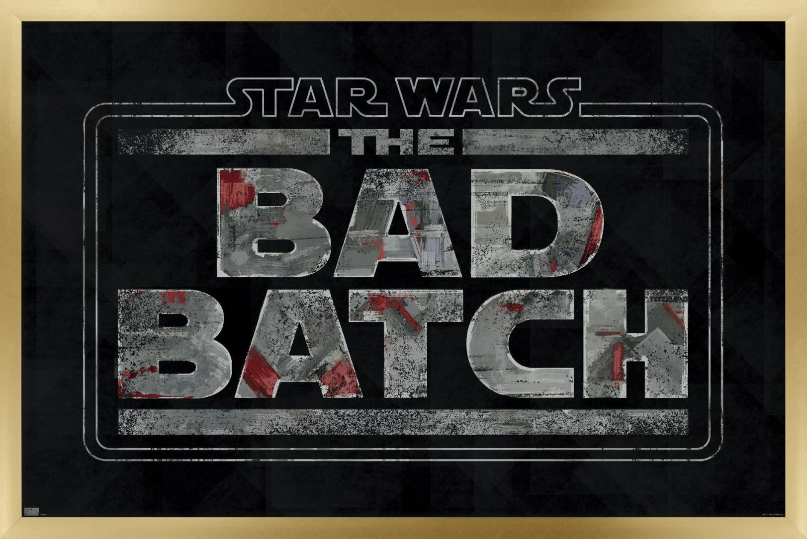 Star Wars: The Bad Batch - Logo Wall Poster, 22.375" x 34", Framed ...