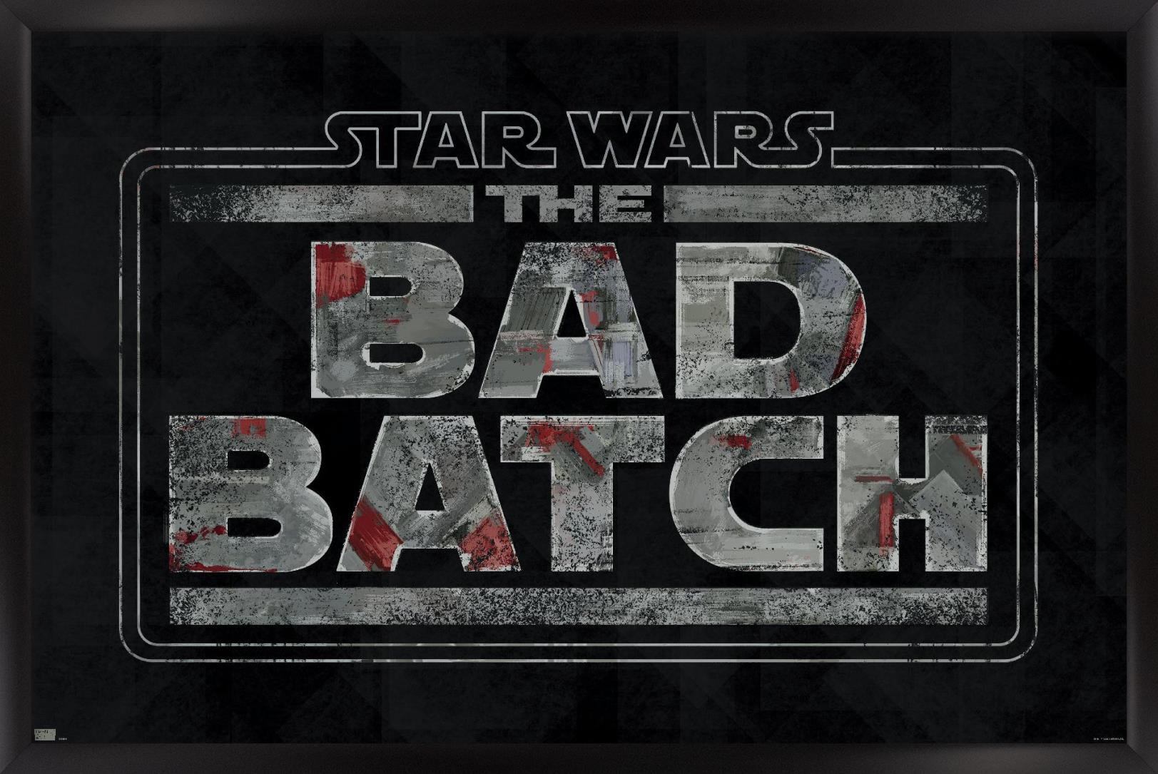 Star Wars: The Bad Batch - Logo Wall Poster, 22.375" x 34", Framed ...