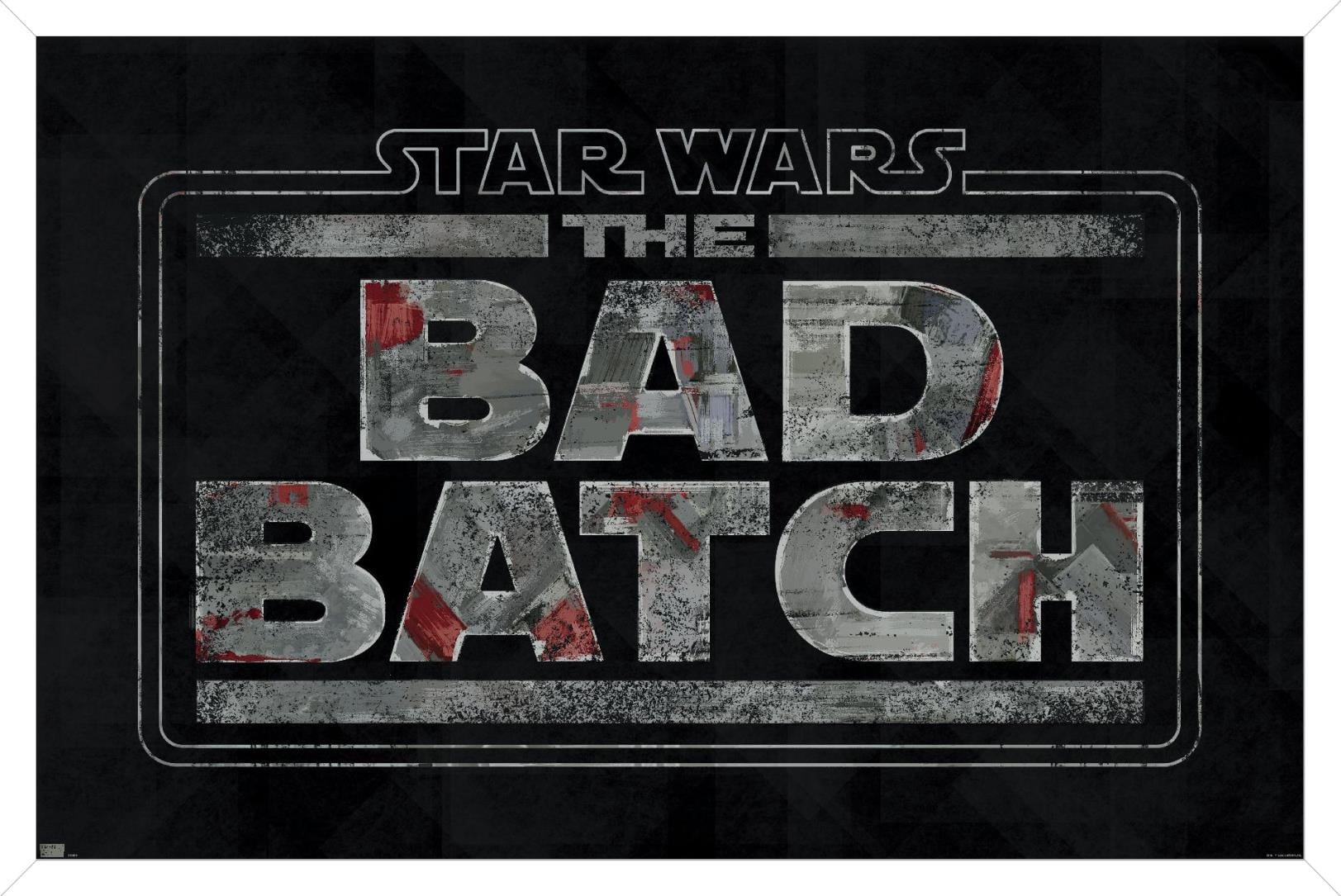 Star Wars: The Bad Batch - Logo Wall Poster, 22.375" x 34", Framed ...