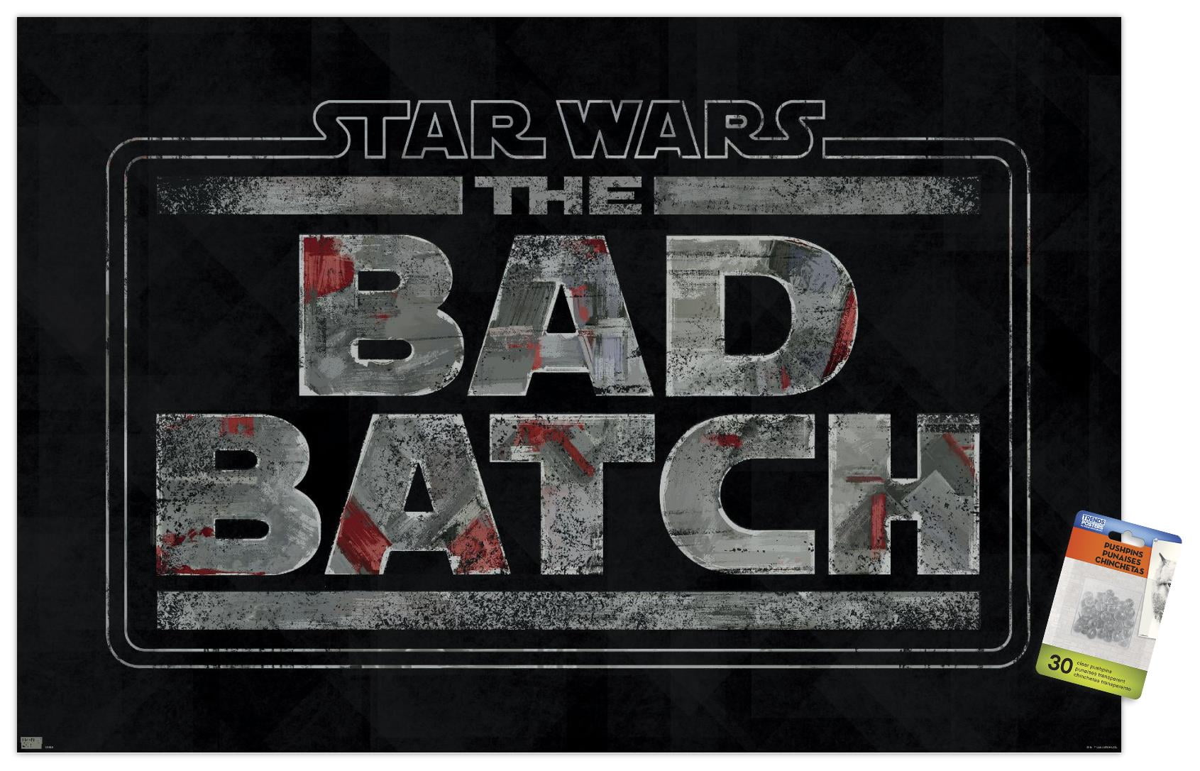 Star Wars: The Bad Batch - Logo Wall Poster with Pushpins, 22.375" x 34 ...