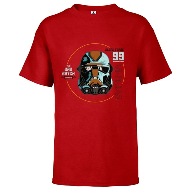 Star Wars The Bad Batch Season 2 Hunter Helmet Elite - Short Sleeve T ...