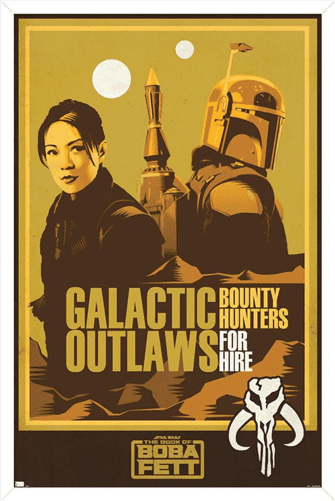 Star Wars: The Book of Boba Fett - Galactic Outlaws Wall Poster, 14.725 ...