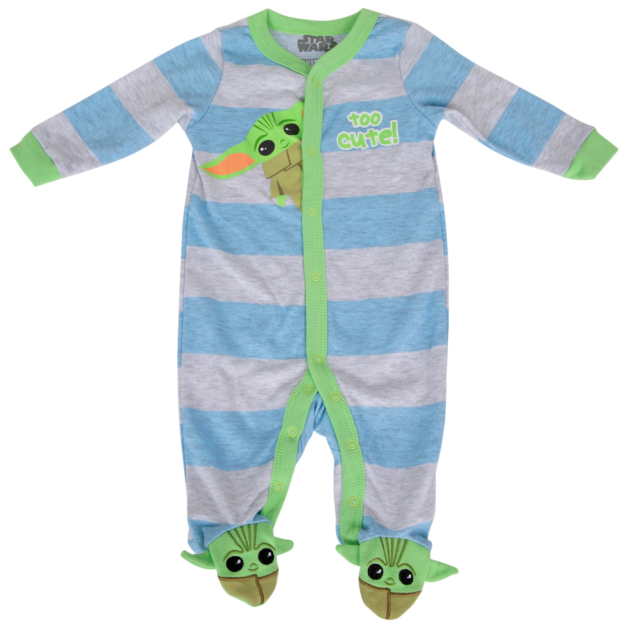 Star Wars The Child Grogu Too Cute Sleep n Play Infant Footed Pajamas-0 ...