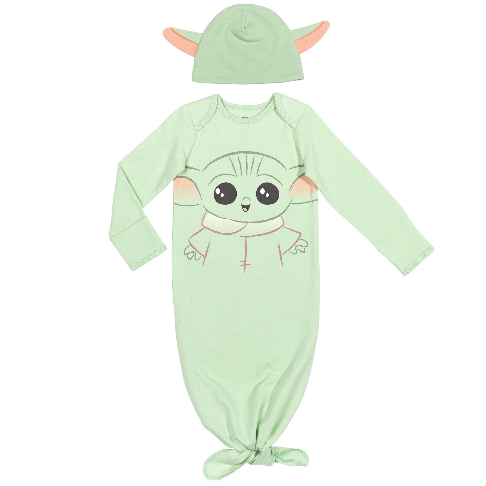Star Wars Yoda Clothes Pajamas for Newborn Boys, Baby Sleeper Gown and ...